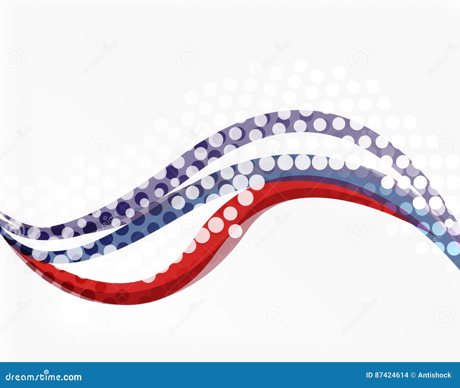 Color Overlapping Wave Stripes, Abstract Background. Stock Illustration ...