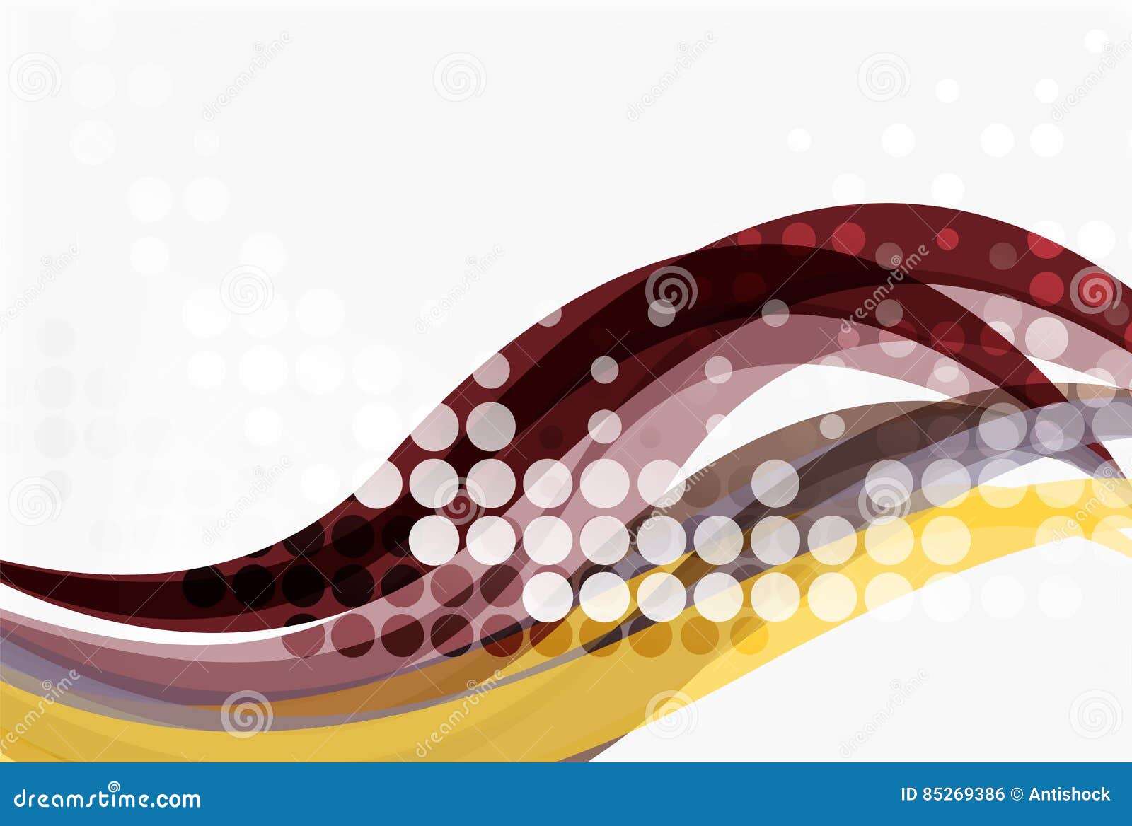 Color Overlapping Wave Stripes, Vector Abstract Background. Stock ...