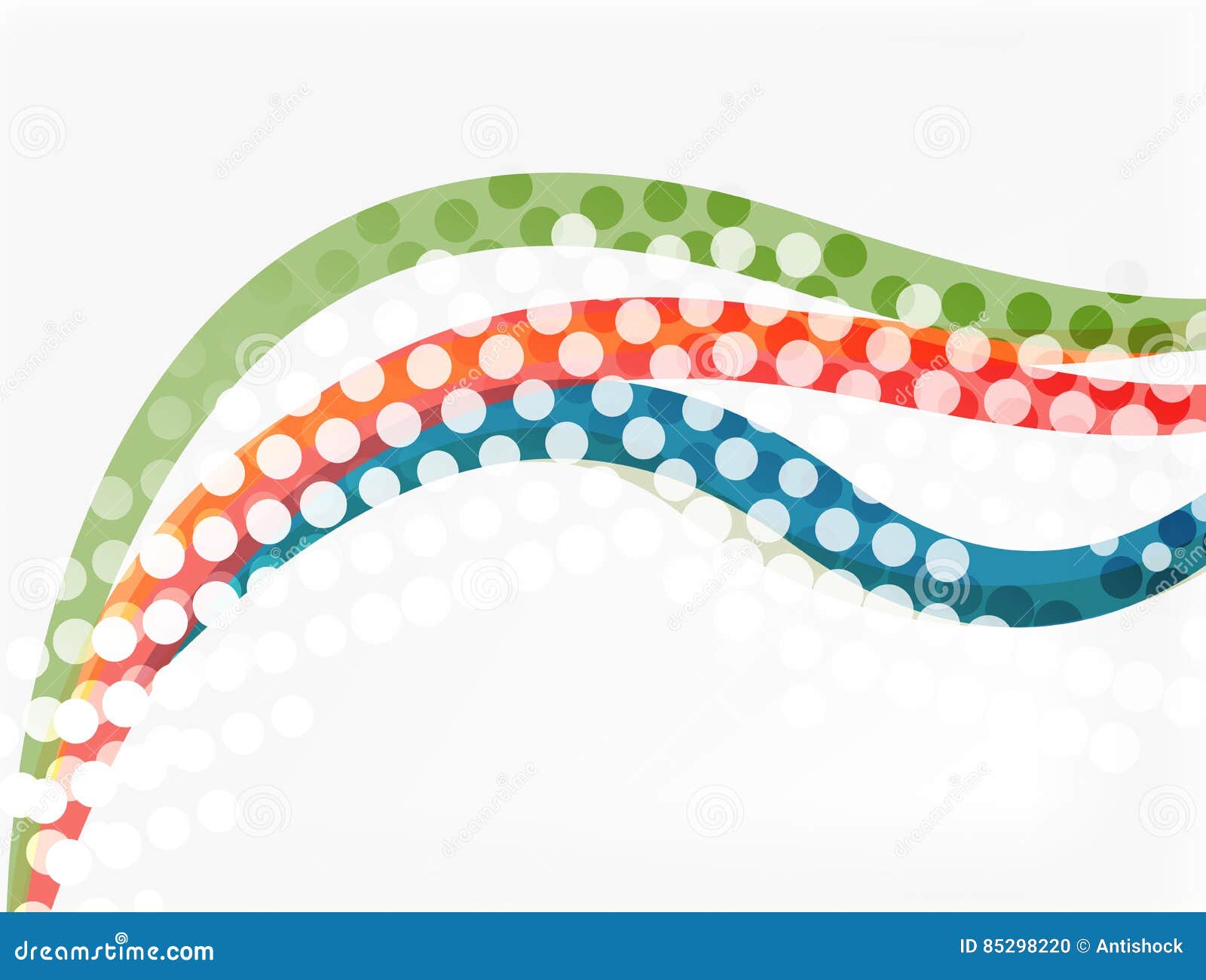 Color Overlapping Wave Stripes, Vector Abstract Background. Stock ...