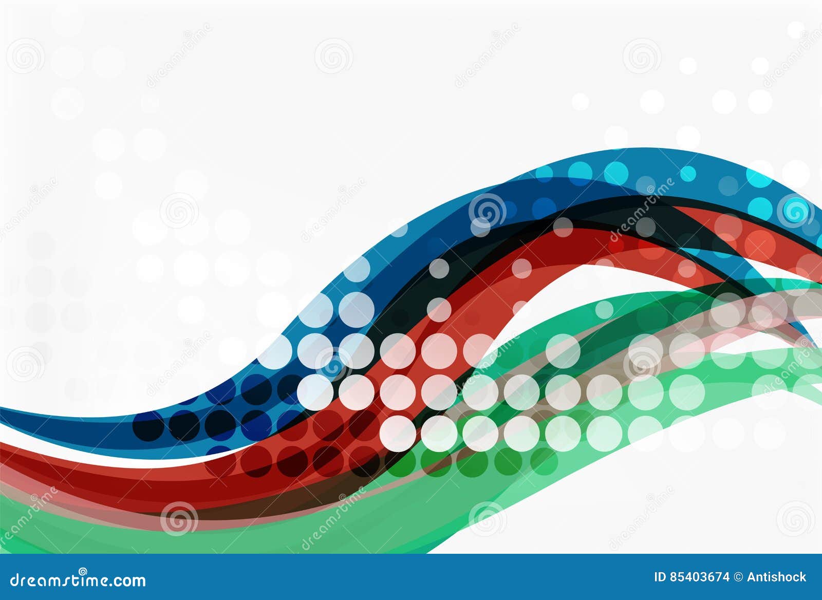 Color Overlapping Wave Stripes, Vector Abstract Background. Stock ...