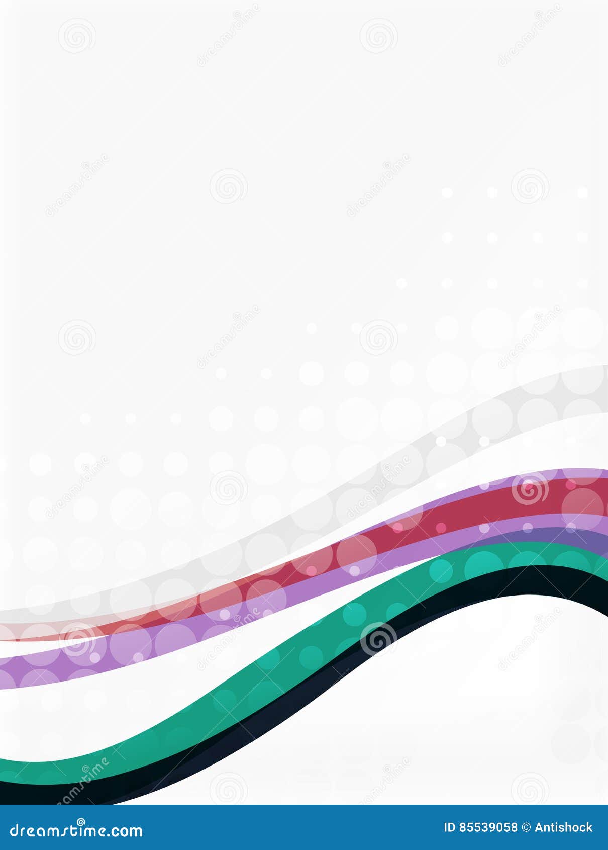 Color Overlapping Wave Stripes, Vector Abstract Background. Stock ...