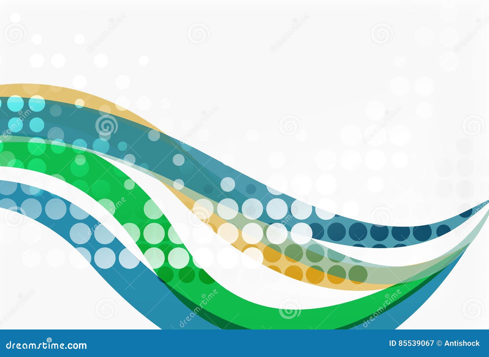 Color Overlapping Wave Stripes, Vector Abstract Background. Stock ...