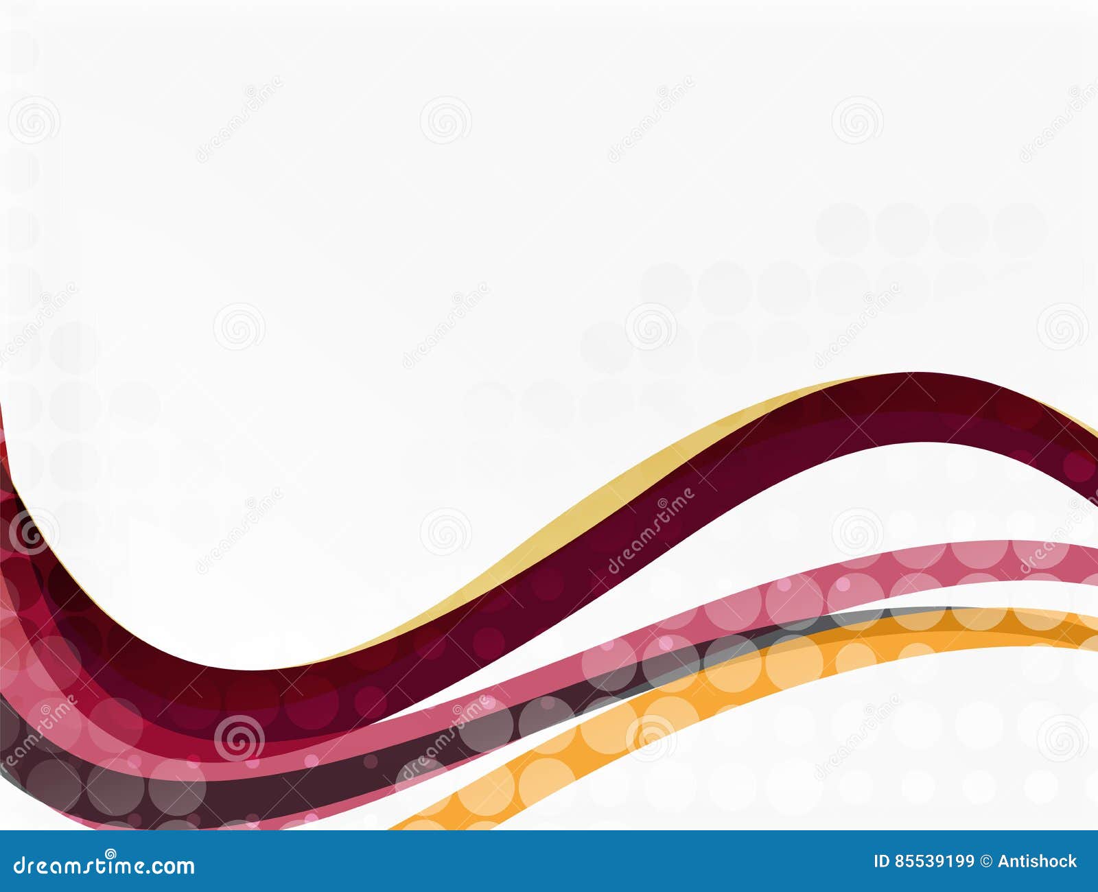 Color Overlapping Wave Stripes, Vector Abstract Background. Stock ...