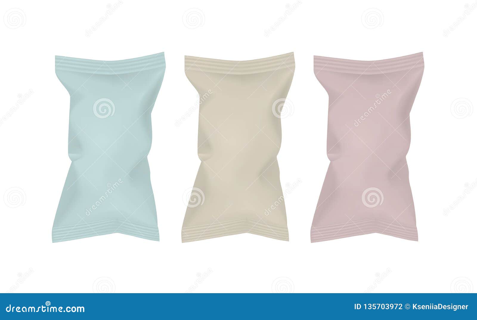 Color Packaging for Snacks, Food, Chips, Sugar and Spices Stock Vector ...