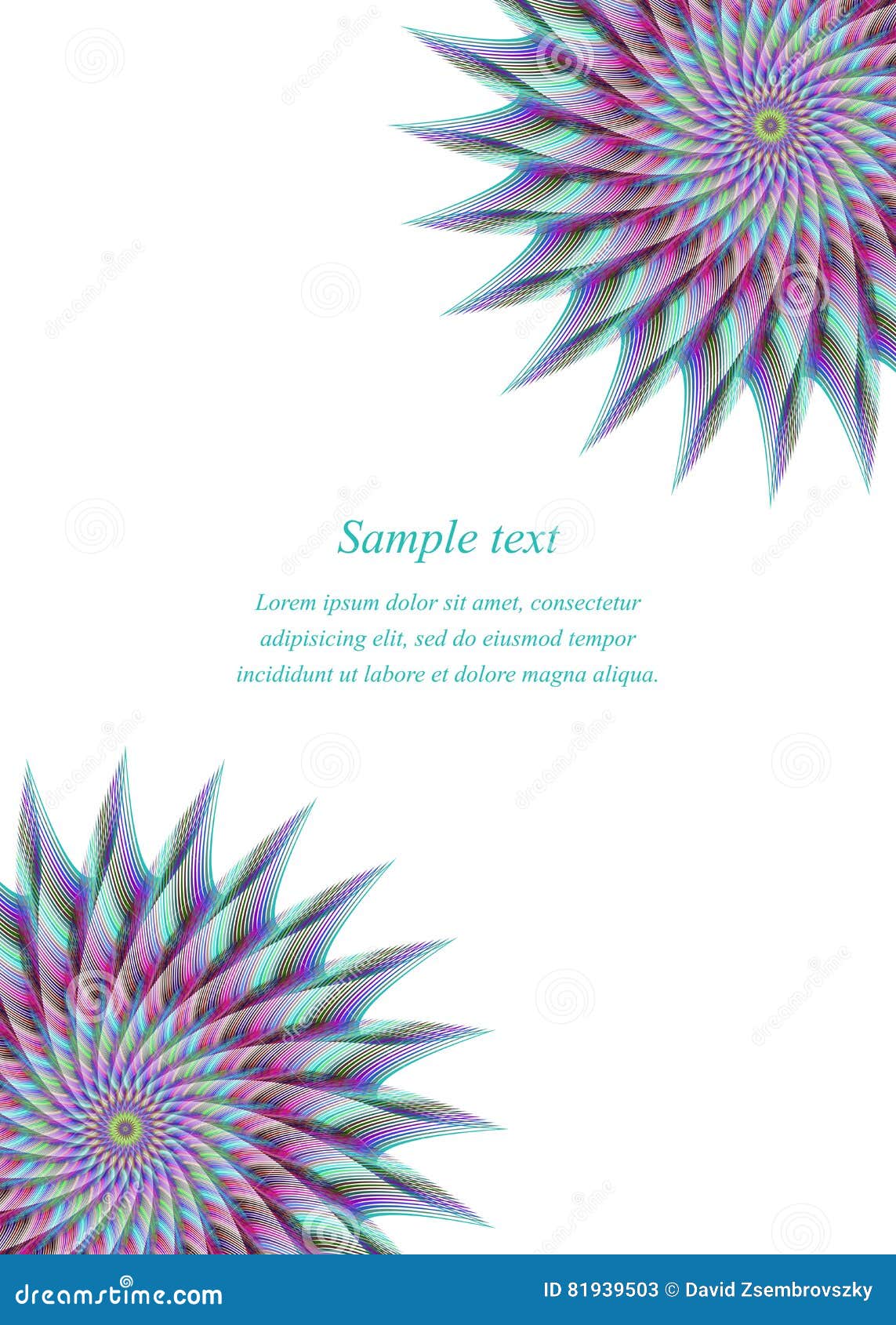 Color Page Corner Design Template Stock Vector - Illustration of album ...