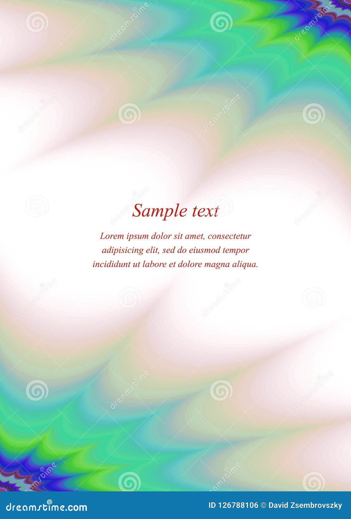 Color Page Corner Ornament Brochure Template Stock Vector ...