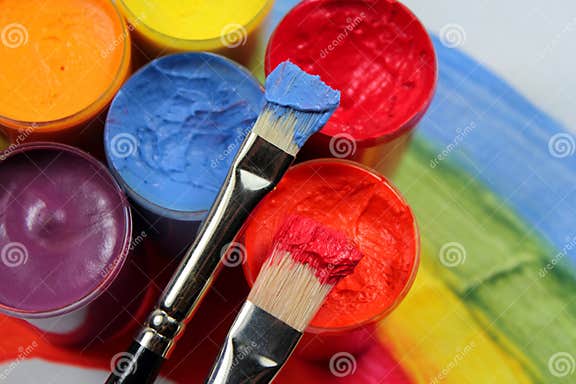 Color paint stock photo. Image of artistic, canvas, colorful - 17796376
