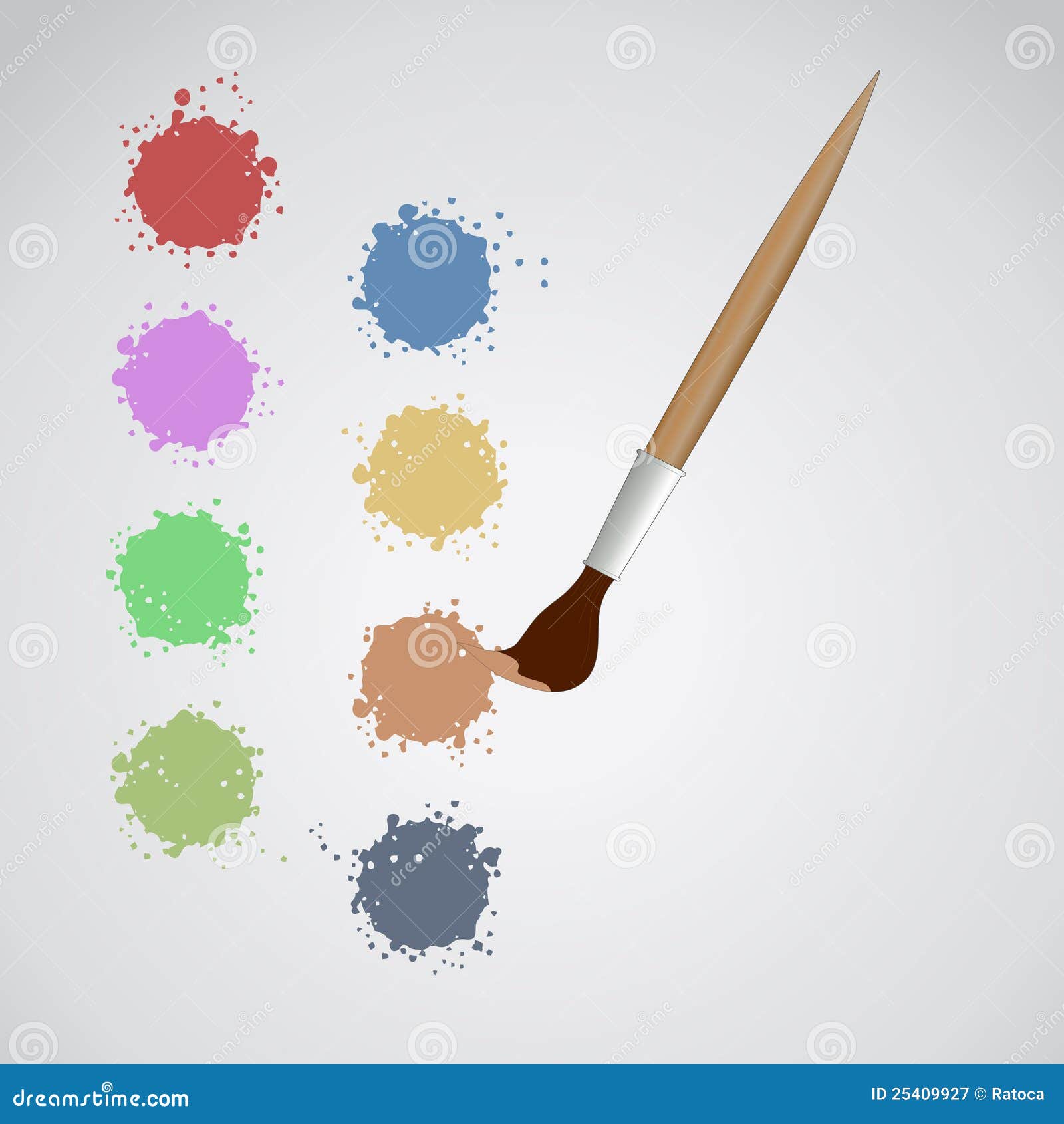 Color paint stock vector. Illustration of innovation - 25409927