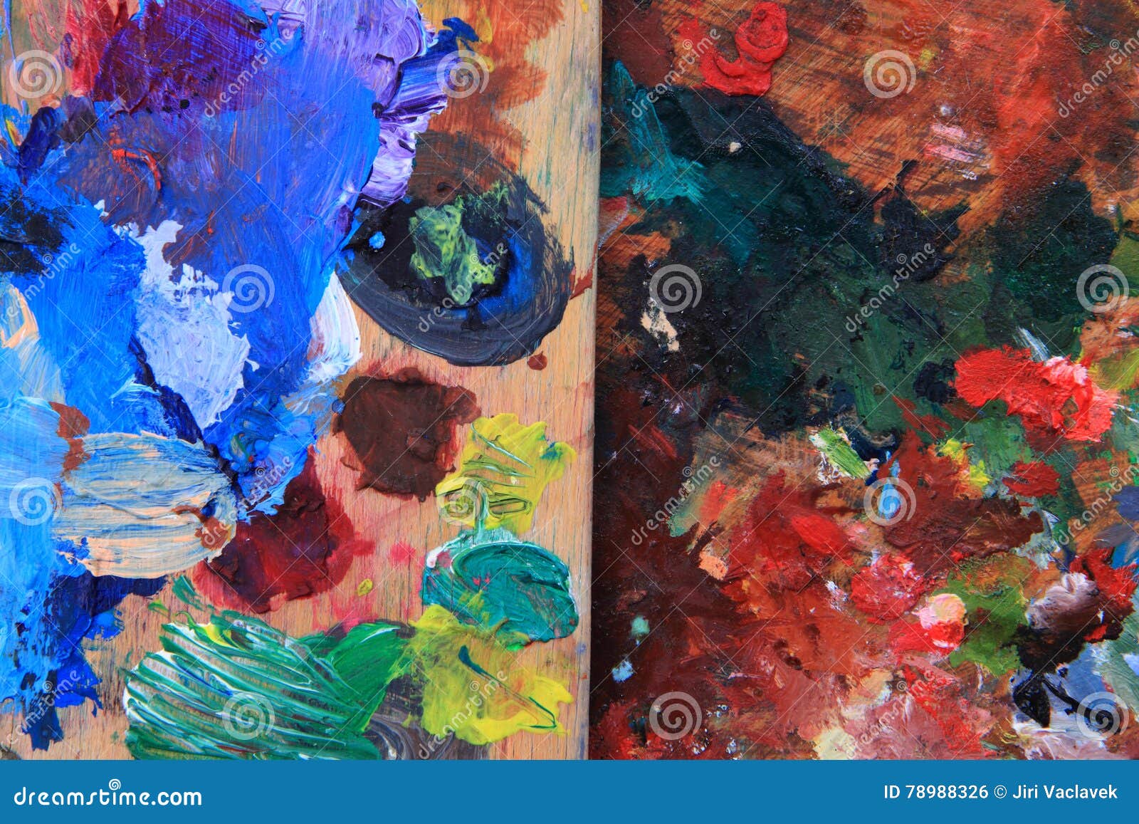 Color Paint Palette Texture Stock Illustration - Illustration of colour ...