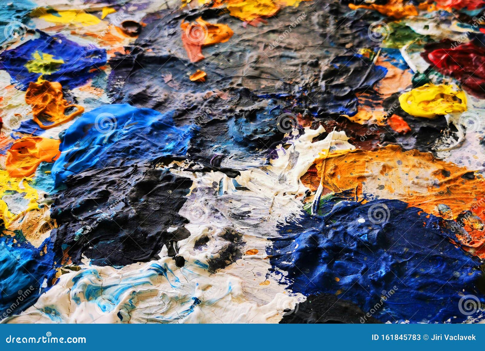 Color Paint Palette Texture Stock Image - Image of vibrant, creative ...