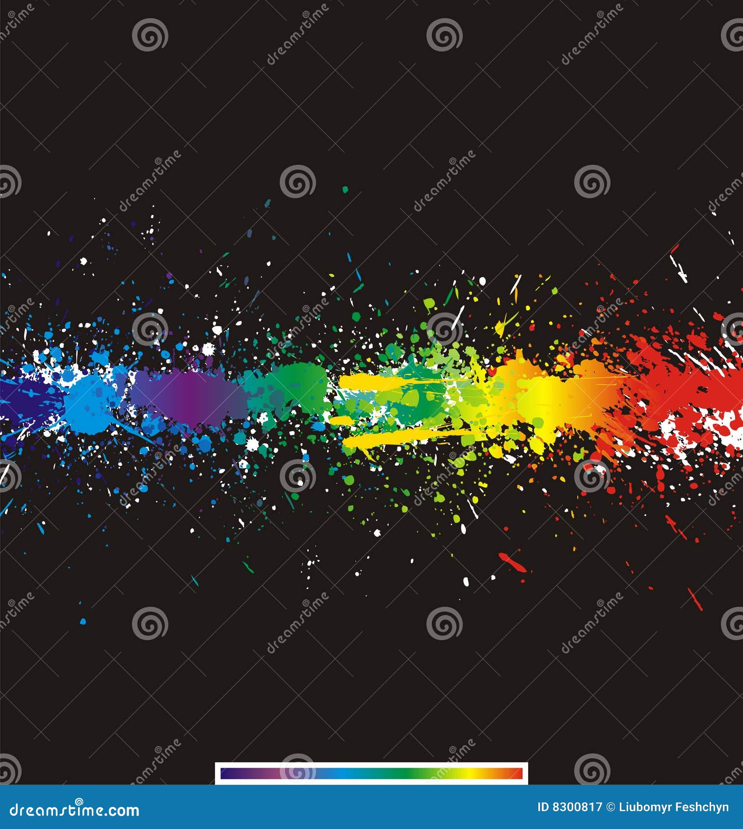 Color Paint Splashes. Gradient Vector Background Stock Vector ...