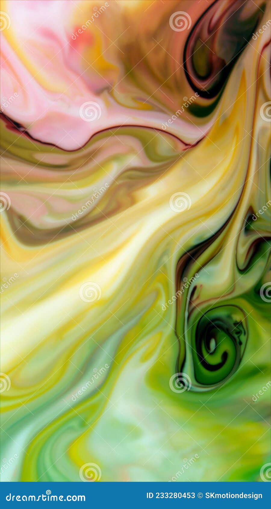 Color Paint Swirls Background Stock Illustration - Illustration of ...