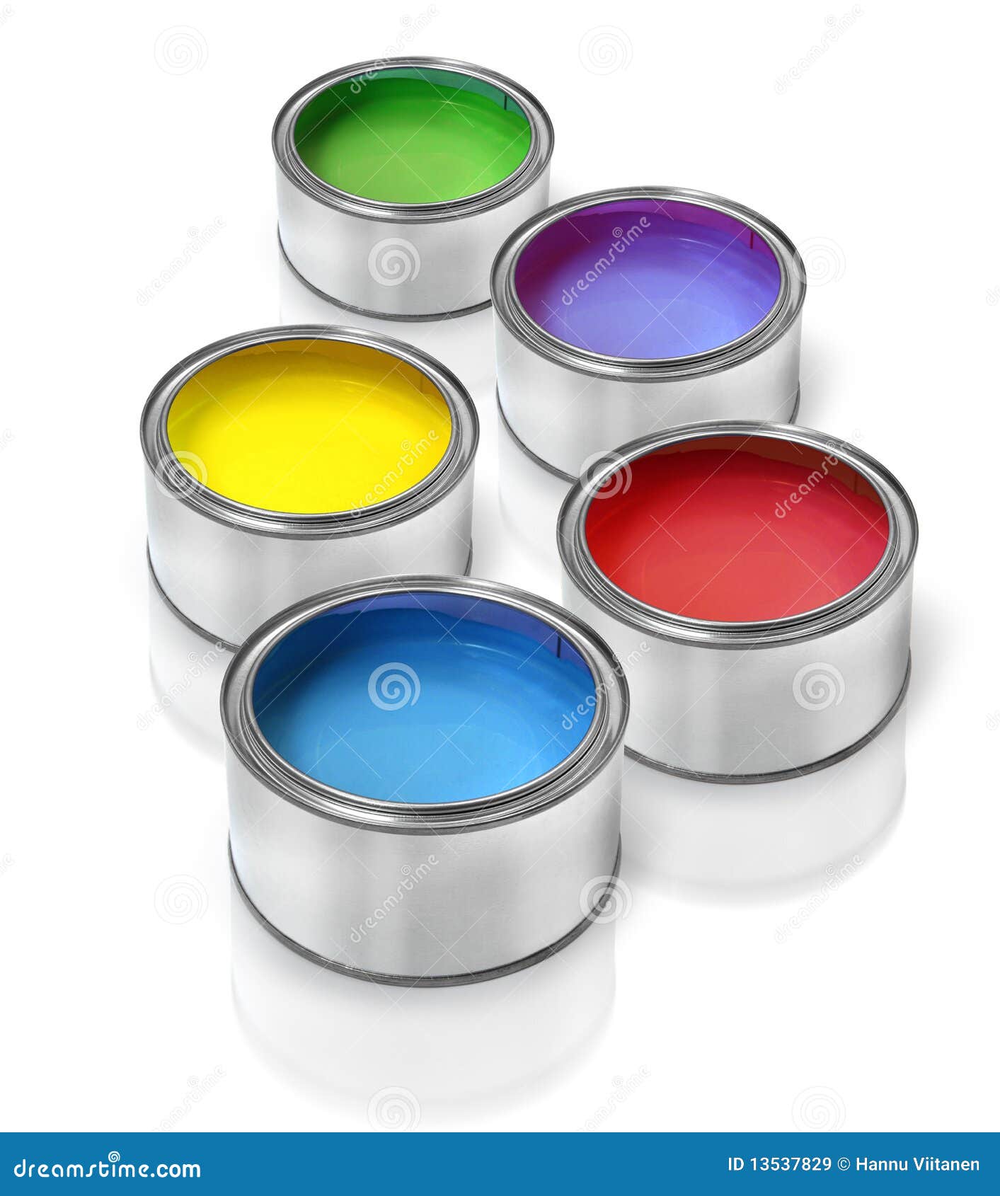 Color paint tin cans stock illustration. Illustration of color - 13537829