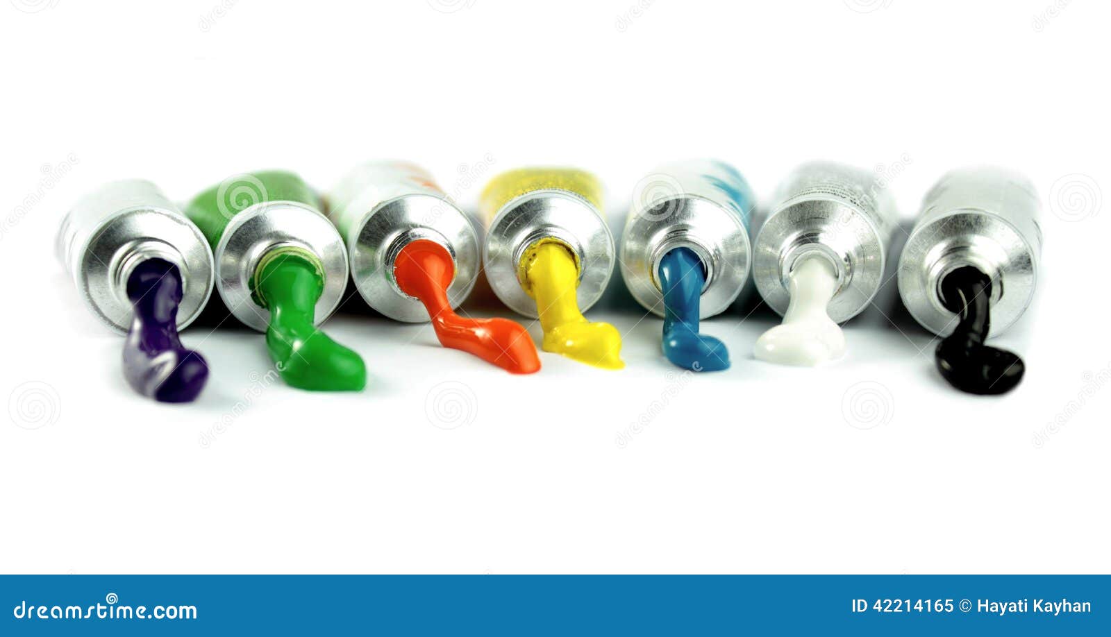 Color paint tubes stock image. Image of abstract, liquid - 42214165