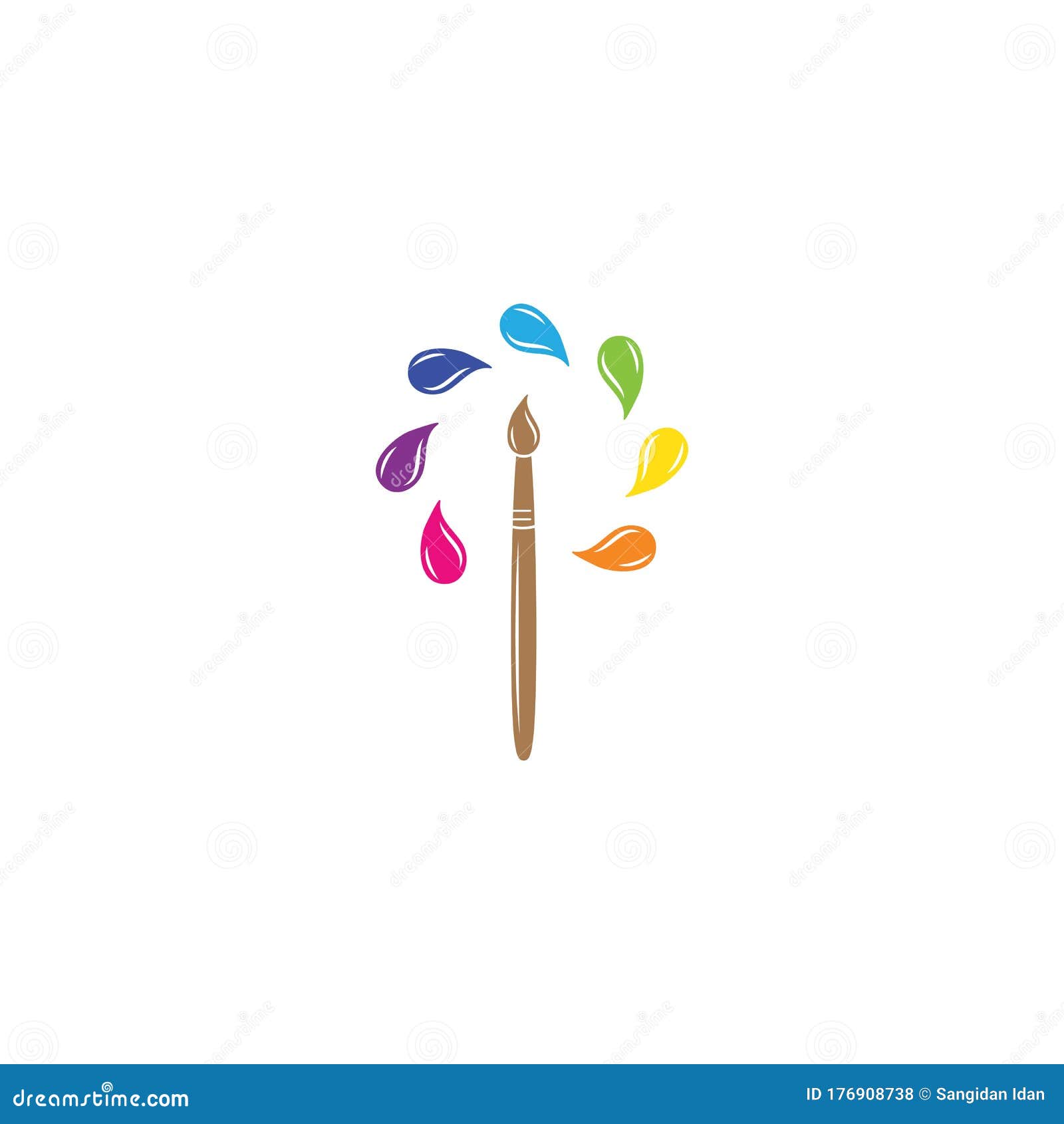 Color Paint Vector Illustration Design Stock Vector - Illustration of ...