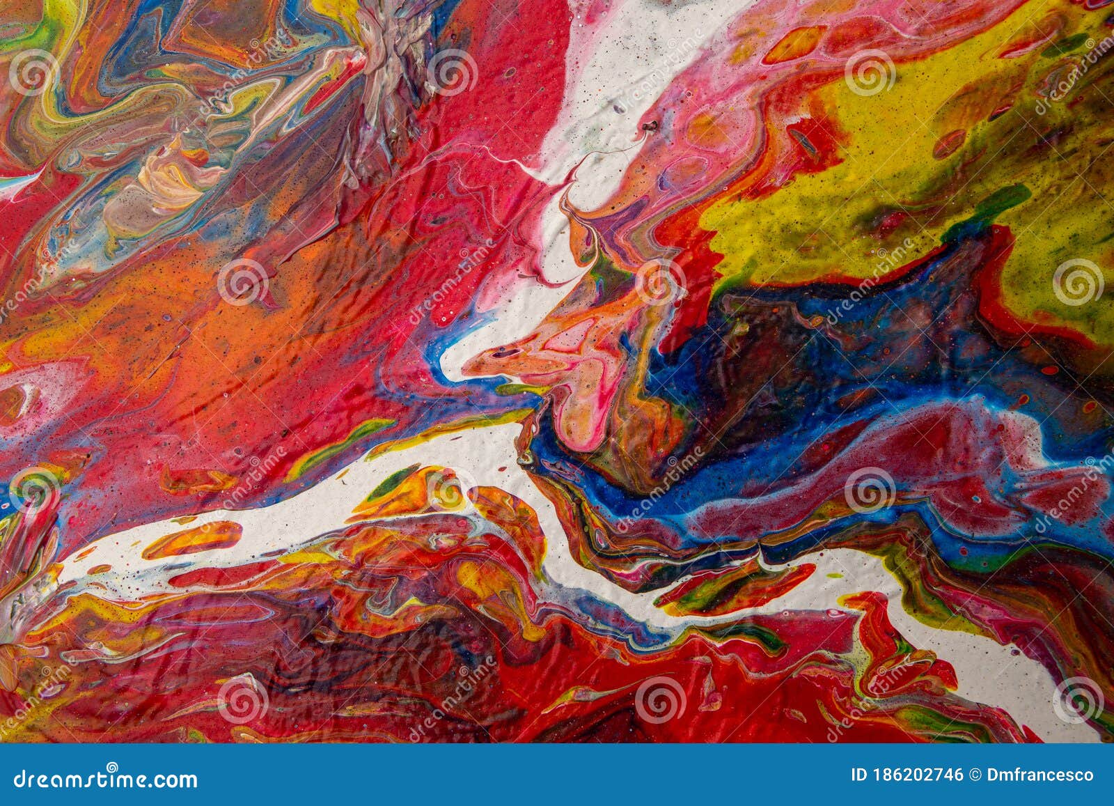 Color Paintings with Various Abstract Colors Stock Photo - Image of ...
