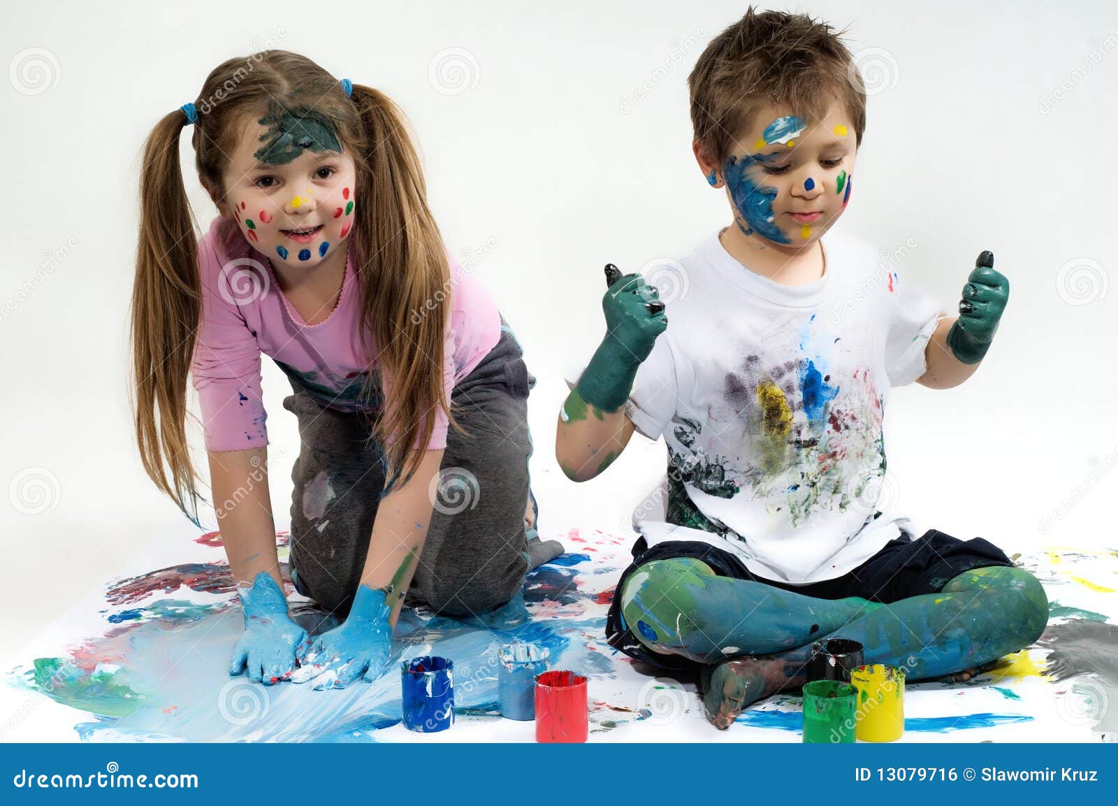 Color paints stock photo. Image of education, playful - 13079716