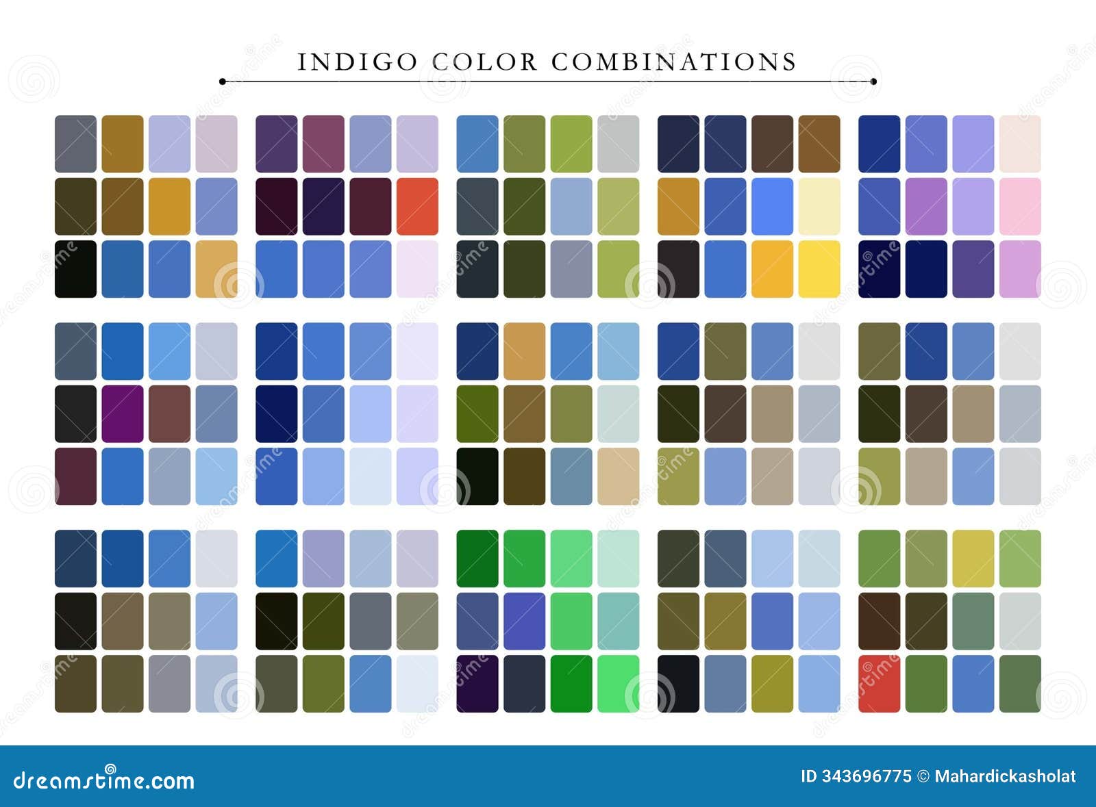 Trend Color Palette Guide Template. Stock Vector - Illustration of ...