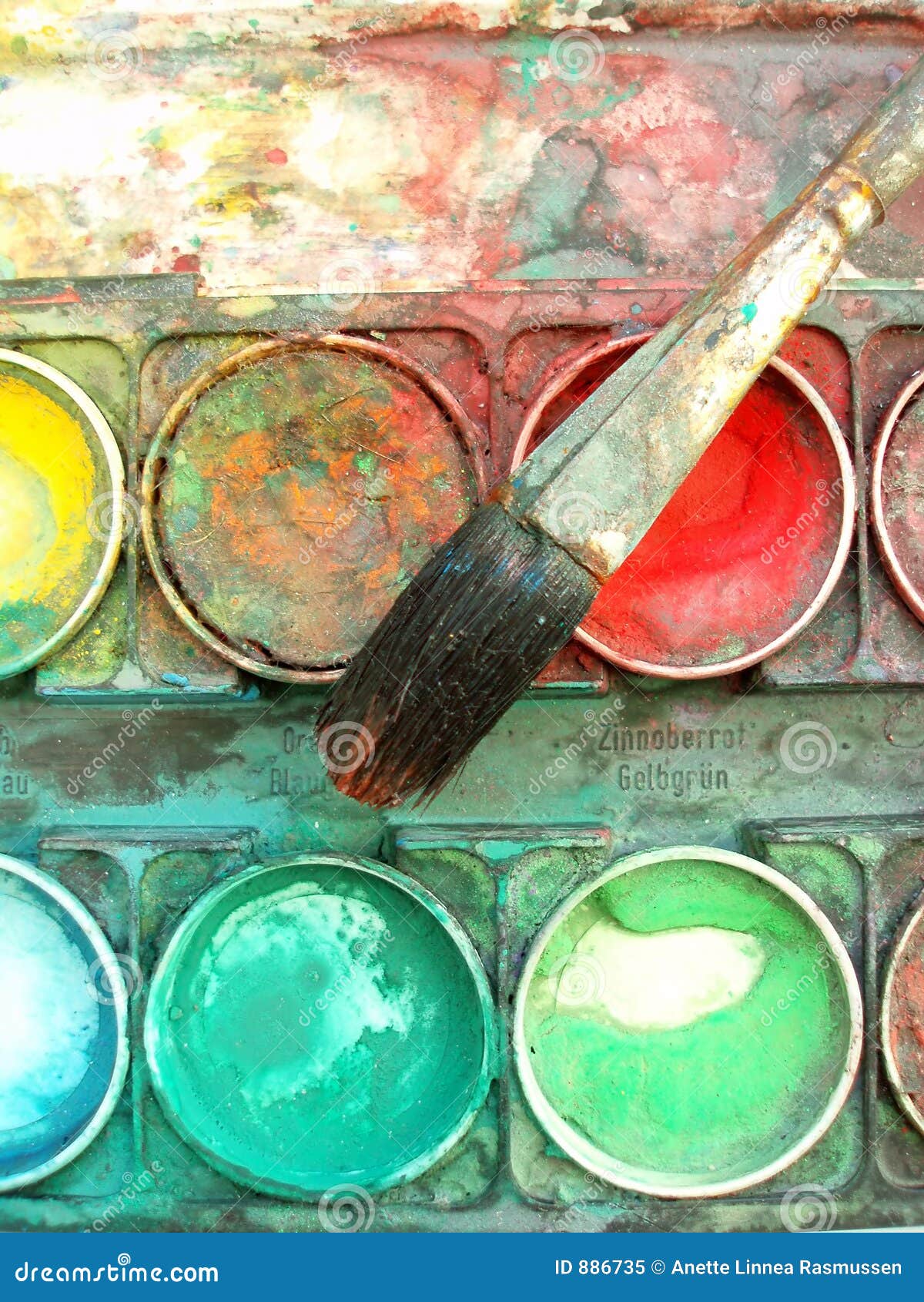 Color palette box stock image. Image of artist, sample - 886735