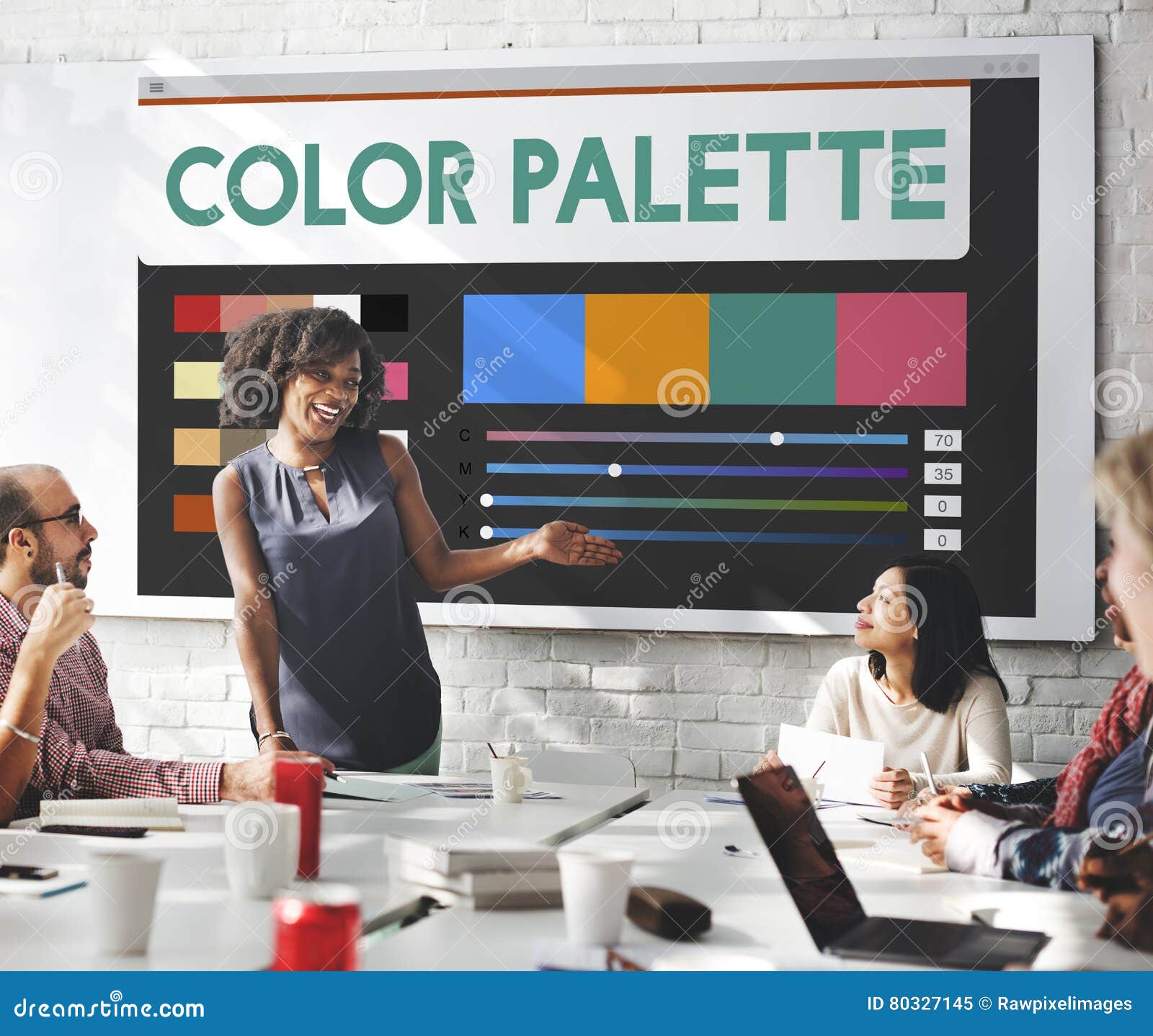 Color Palette Chart Design Concept Stock Image - Image of learning ...