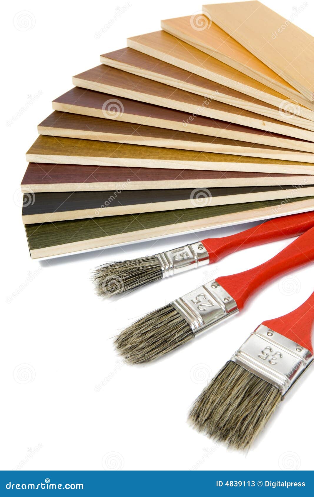 Color Palette With Color Pattern Wood Floor Picture. Image: 4839113