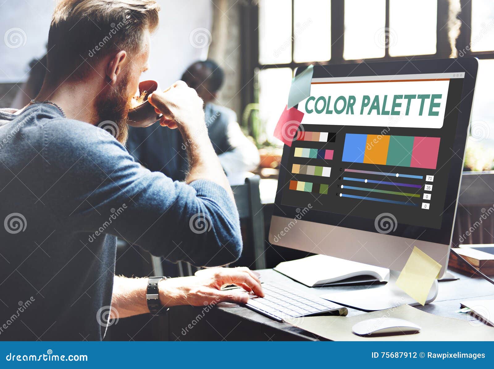 Color Palette Design Creative Creativity Concept Stock Photo - Image of ...