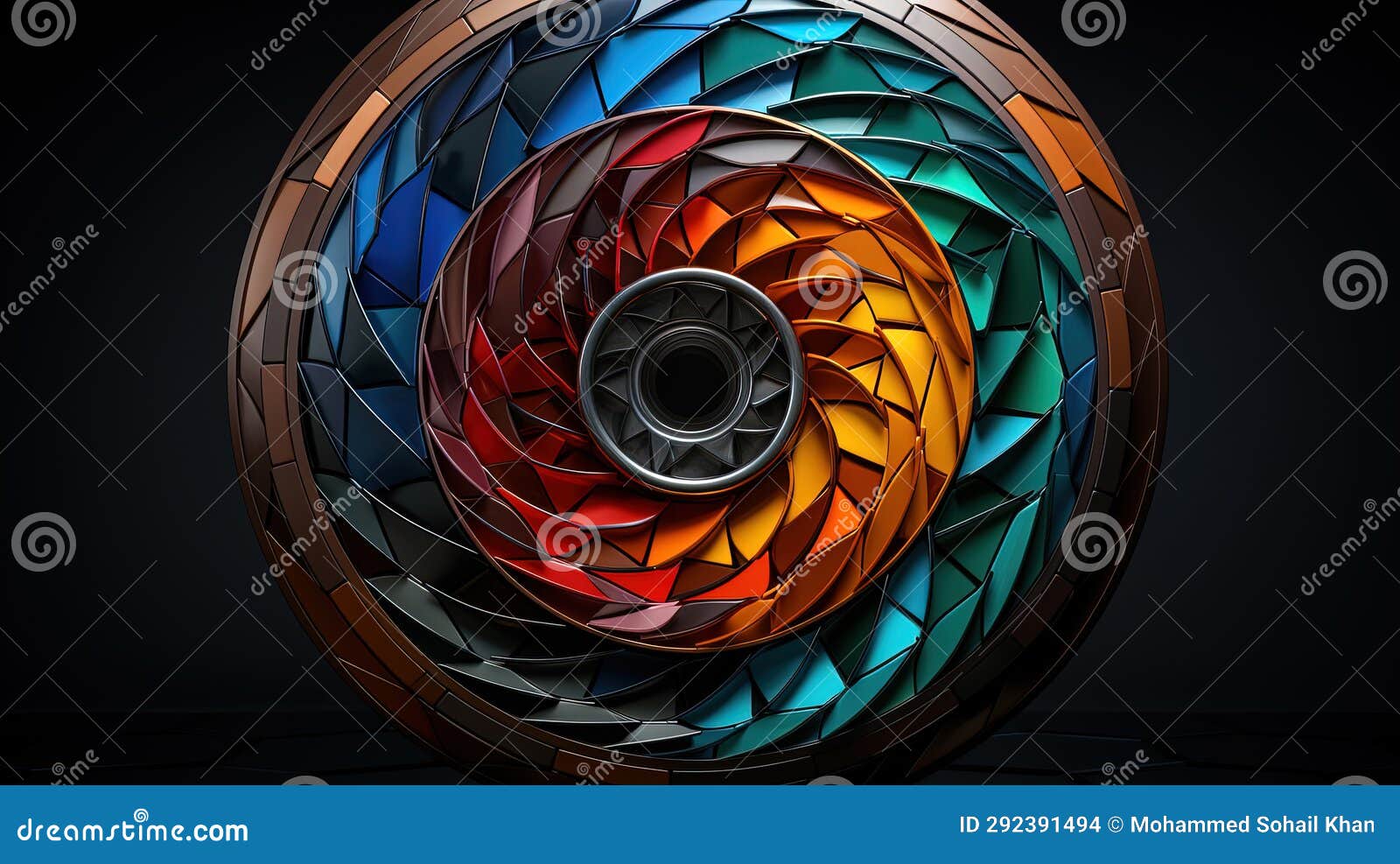 Color Palette Design 3d Abstract Art Design Background Stock ...
