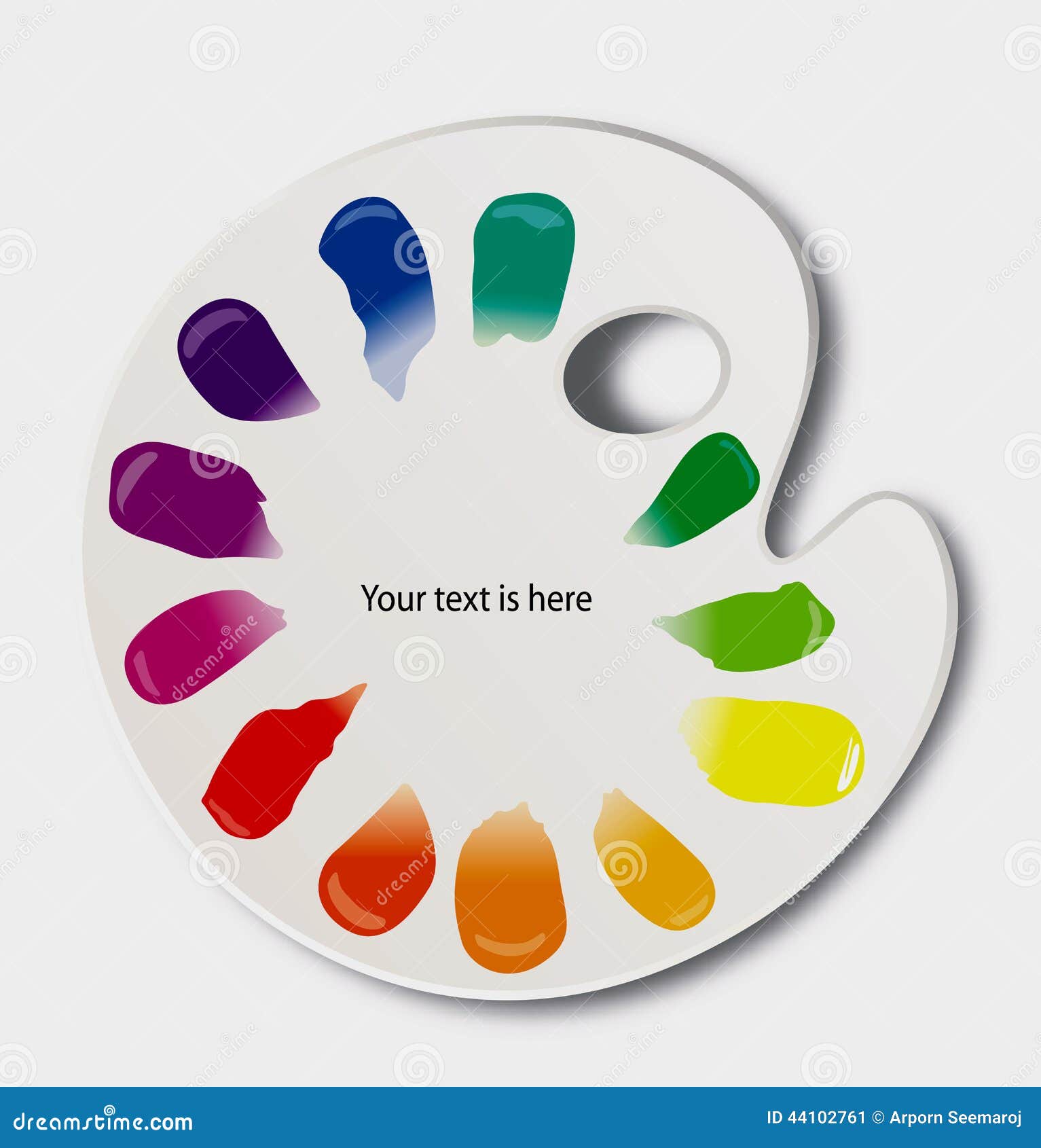 Color Palette Cartoon Vector | CartoonDealer.com #44102761