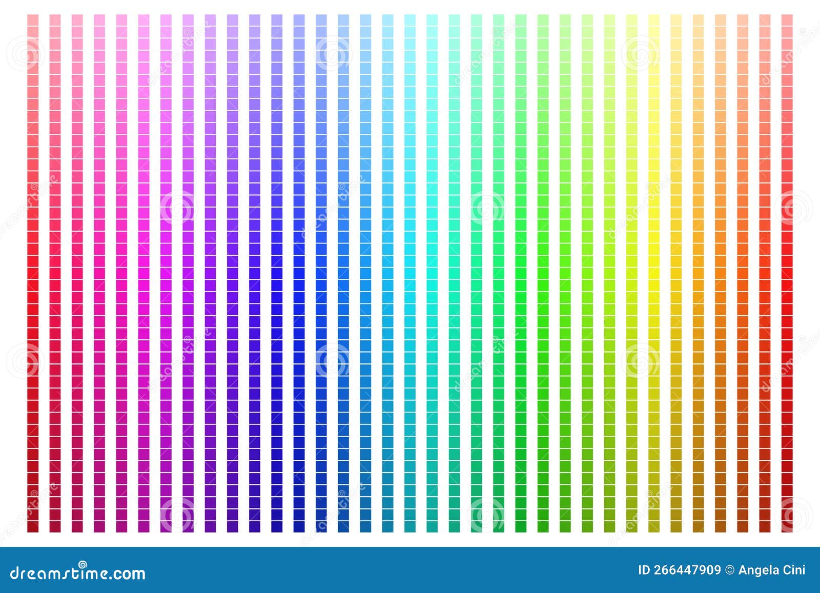 Color Palette With Every Hue Light To Dark Cartoon Vector ...