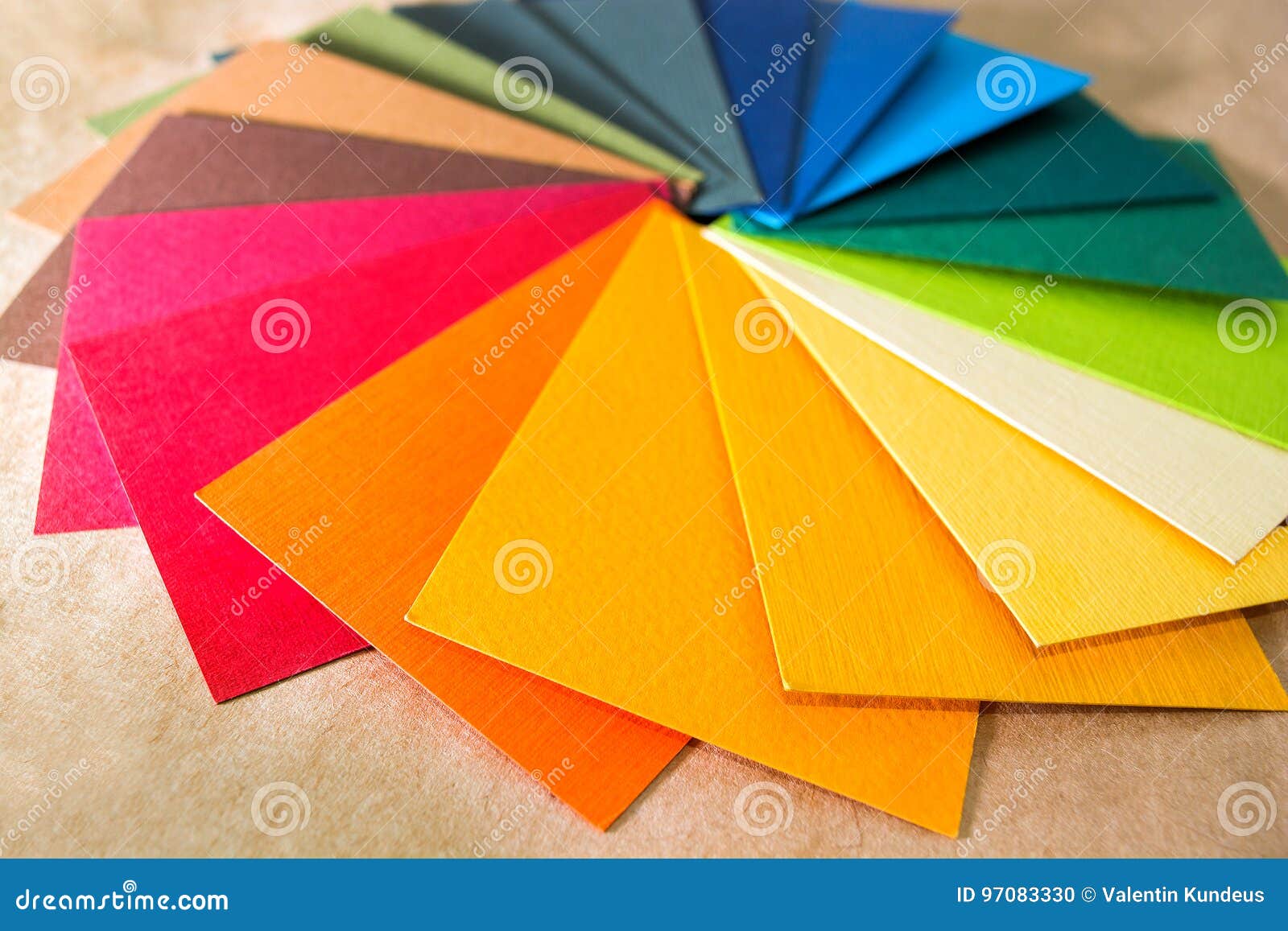 Color Palette Guide Colored Textured Paper Samples Swatch Catalog Bright And Juicy Rainbow