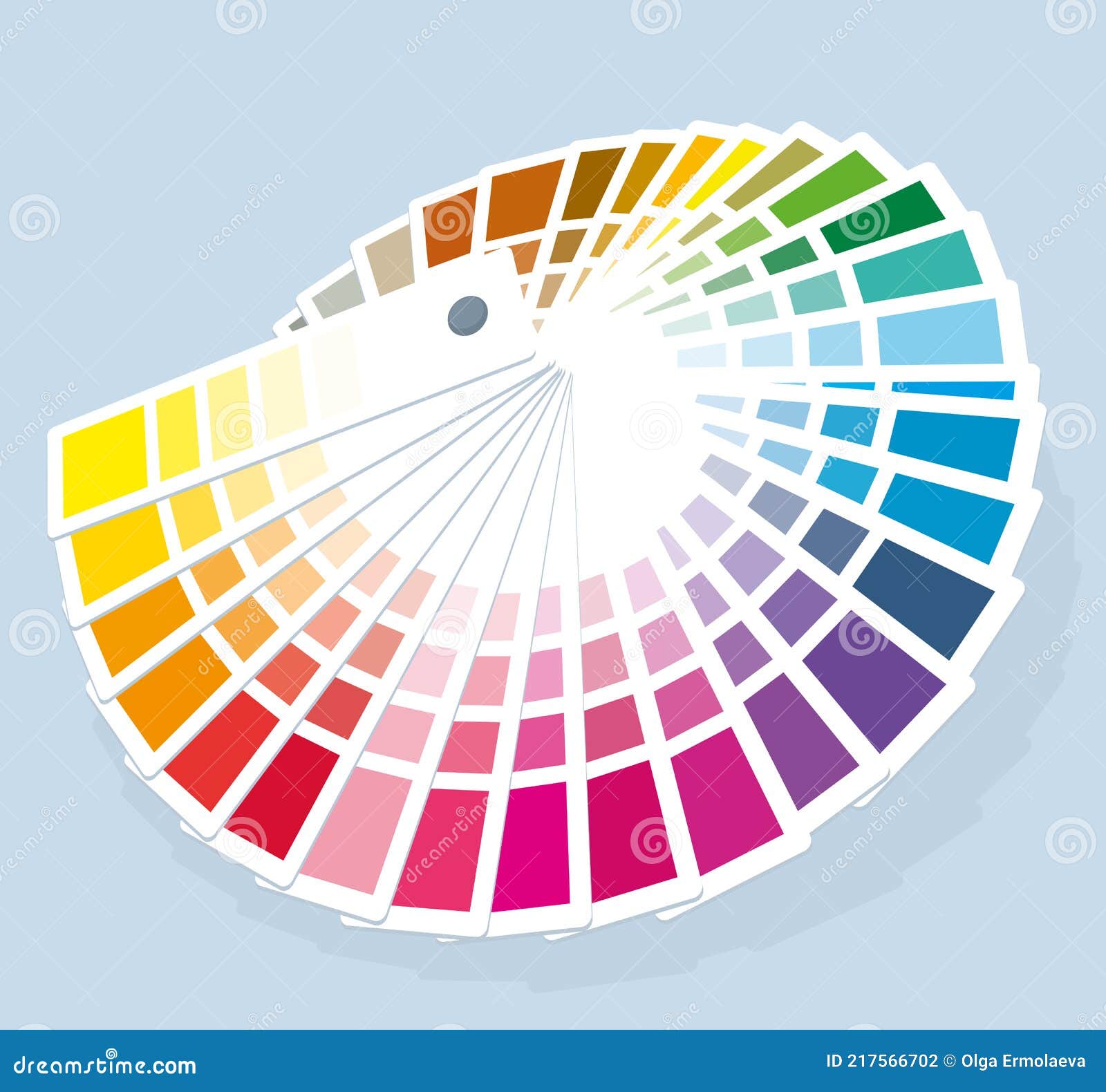 Color palette guide. stock vector. Illustration of pallet - 217566702