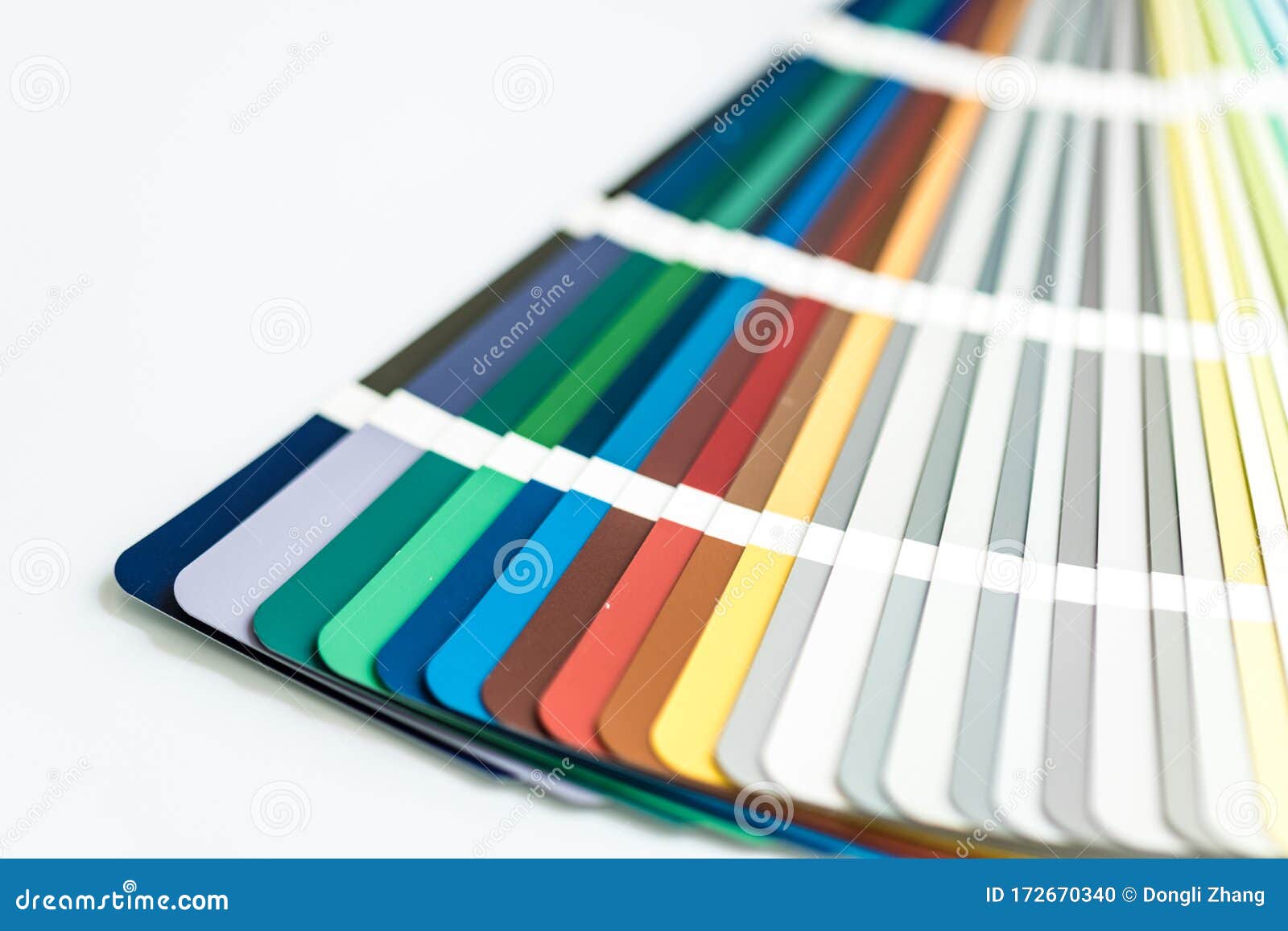 Color Palette, Guide of Paint Samples Catalog View Stock Photo - Image ...