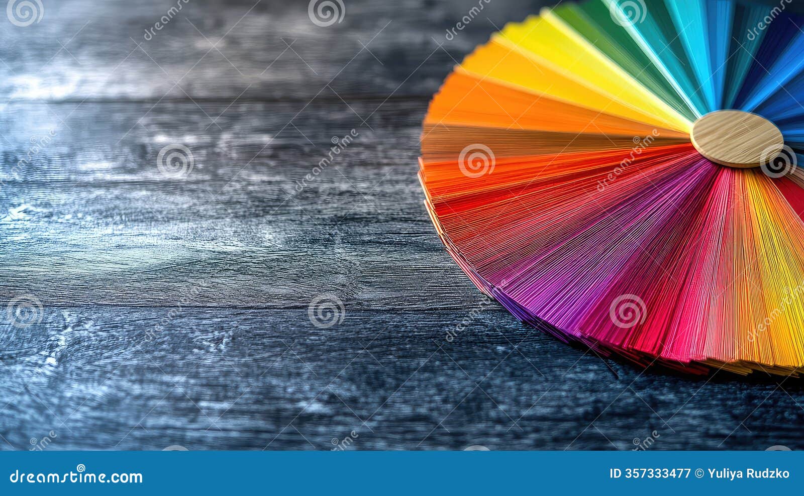 Color Palette Guide with Swatches on Table Stock Image - Image of guide ...