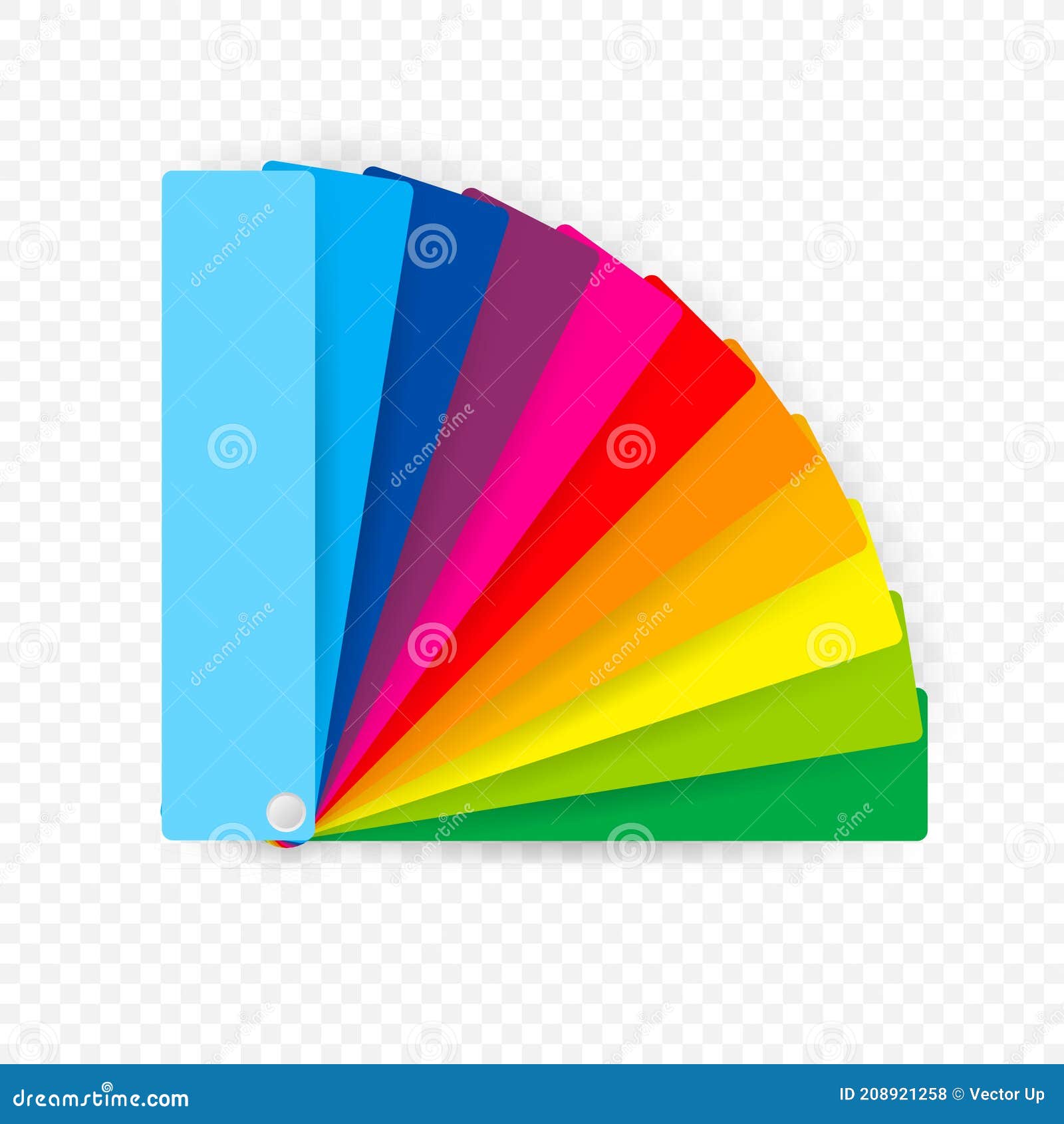 Color Palette Guide on Transparent Background Stock Vector ...