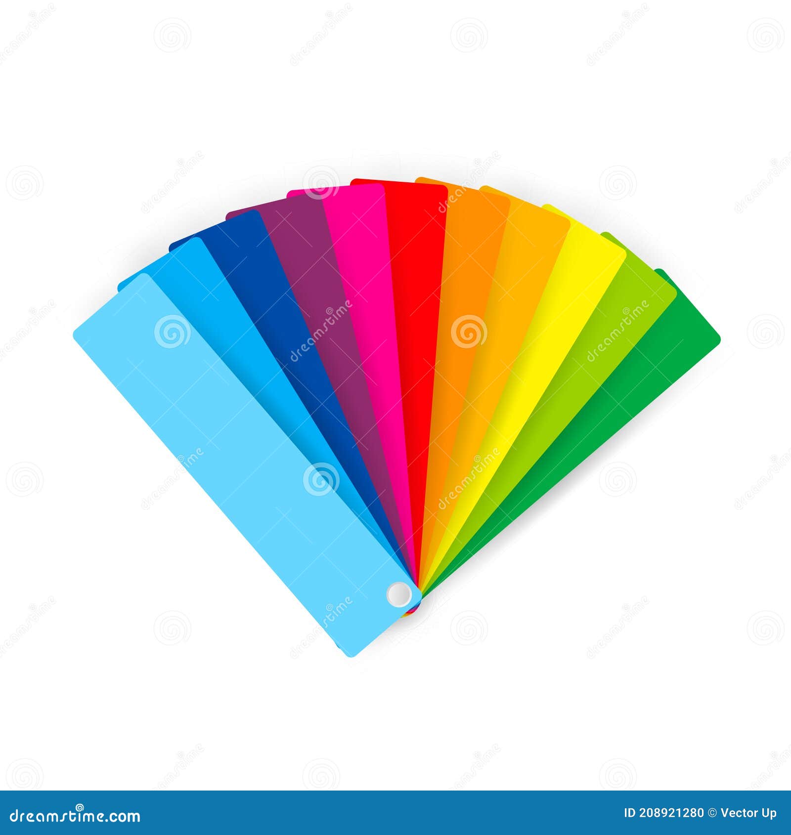 Color Palette Guide on Transparent Background Stock Vector ...
