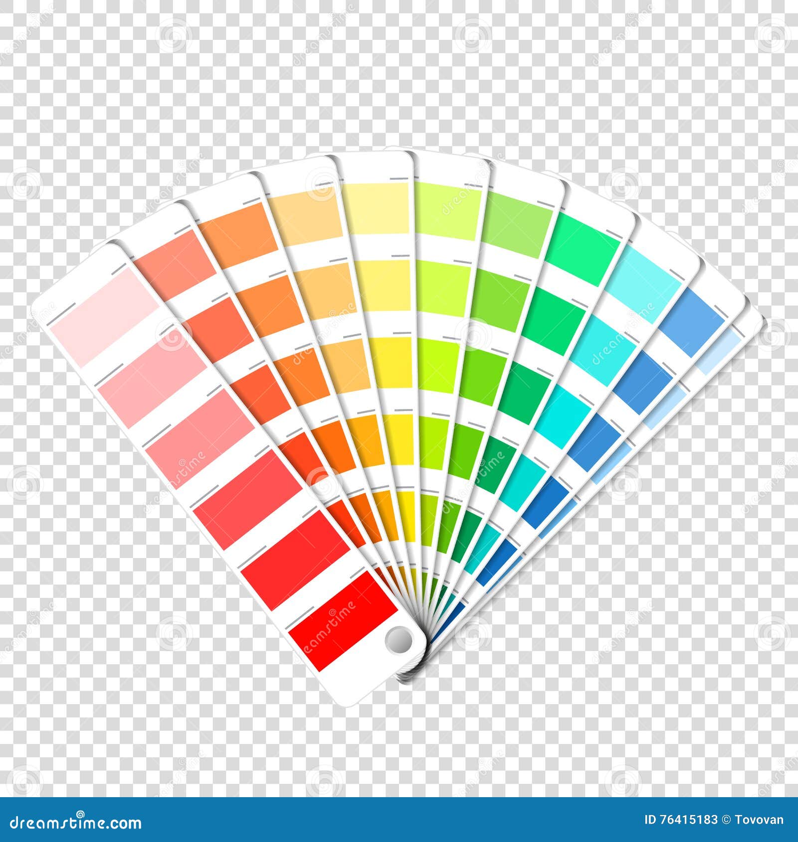 Color Palette Guide on Transparent Background Stock Vector ...