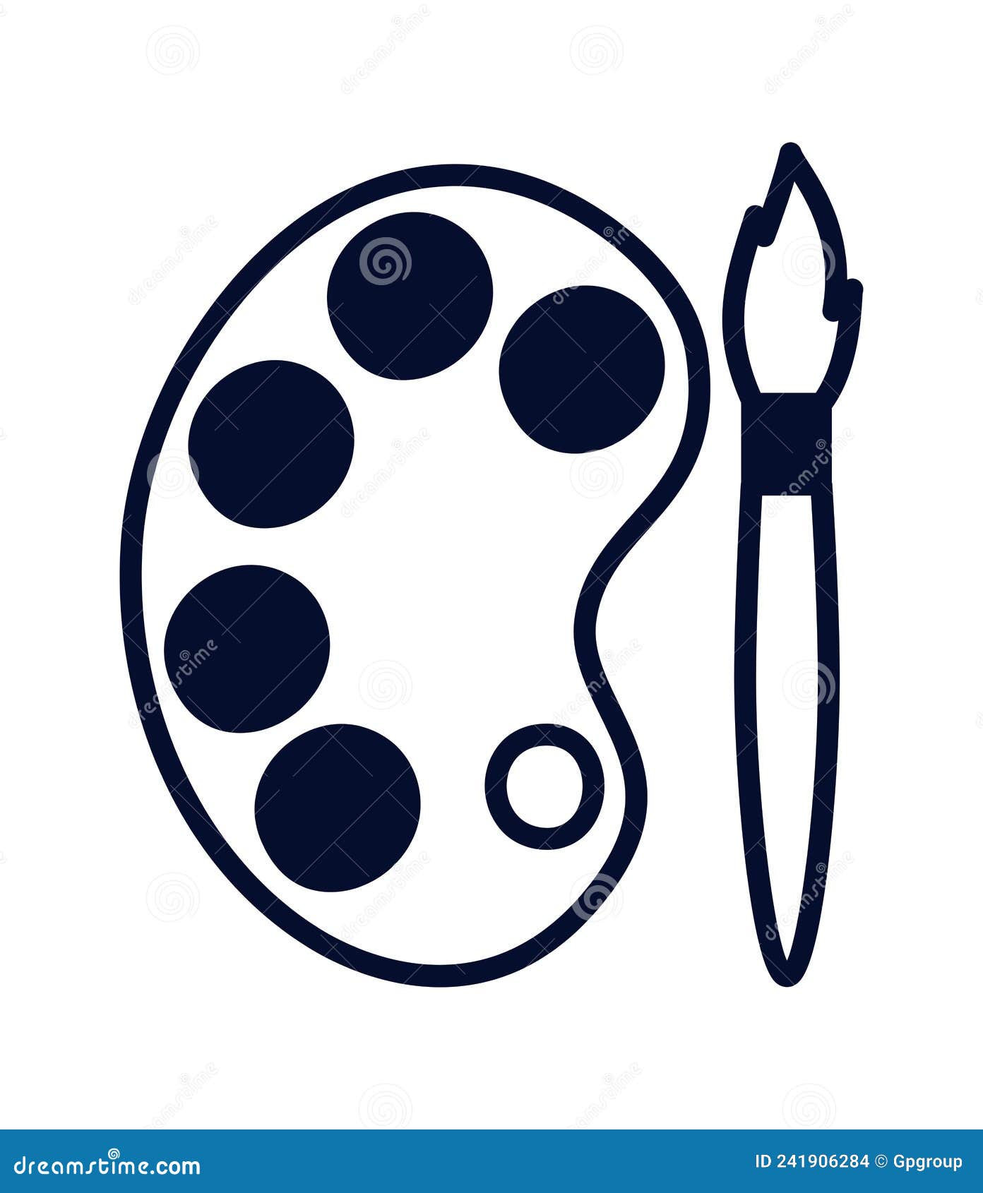 Color palette icon stock vector. Illustration of gamma - 241906284