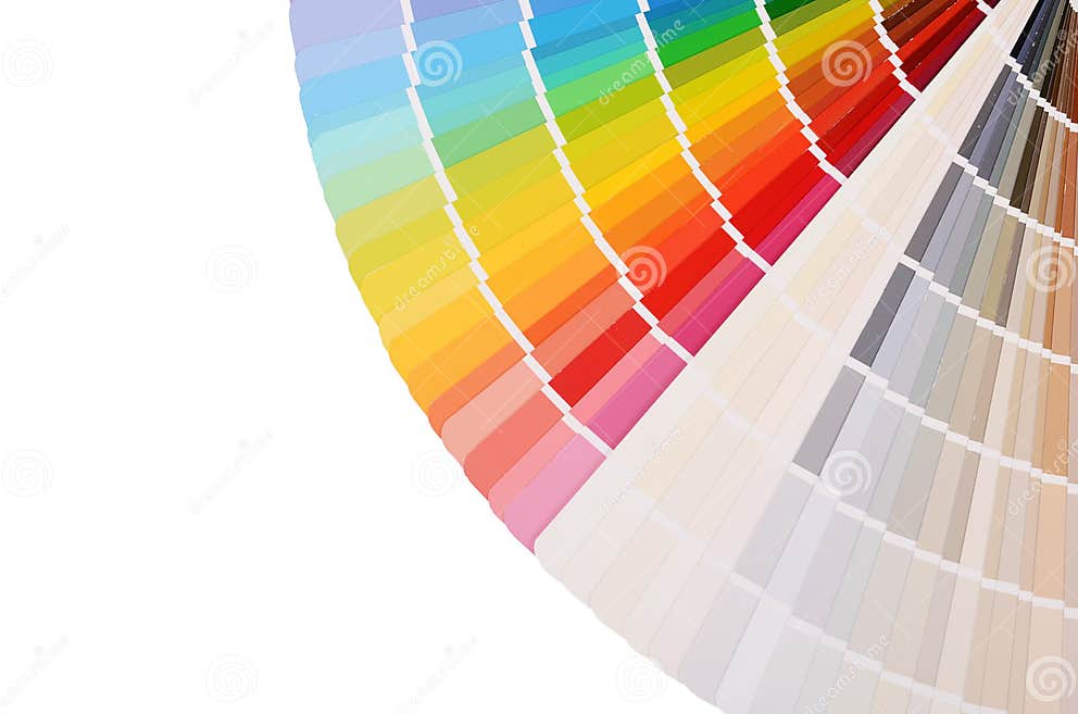 The Color Palette Isolated on White Stock Image - Image of bright ...