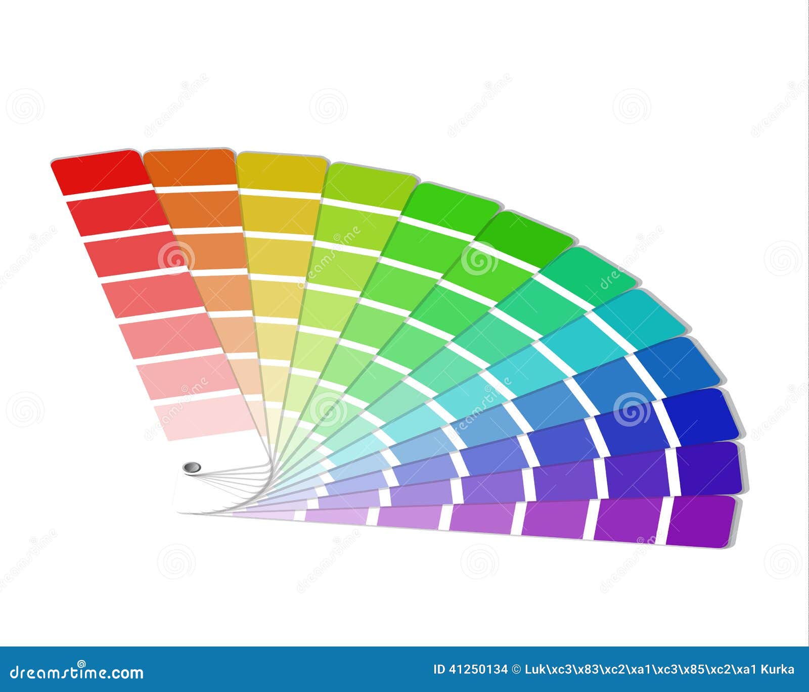 Color Palette Isolated on White Background Stock Vector - Illustration ...