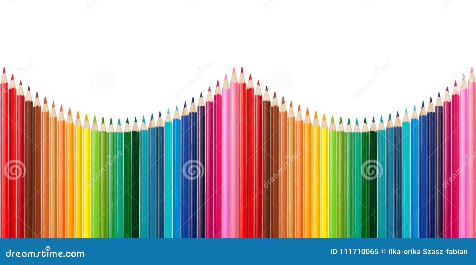 Color Palette Made of Colorful Pencils Stock Illustration ...