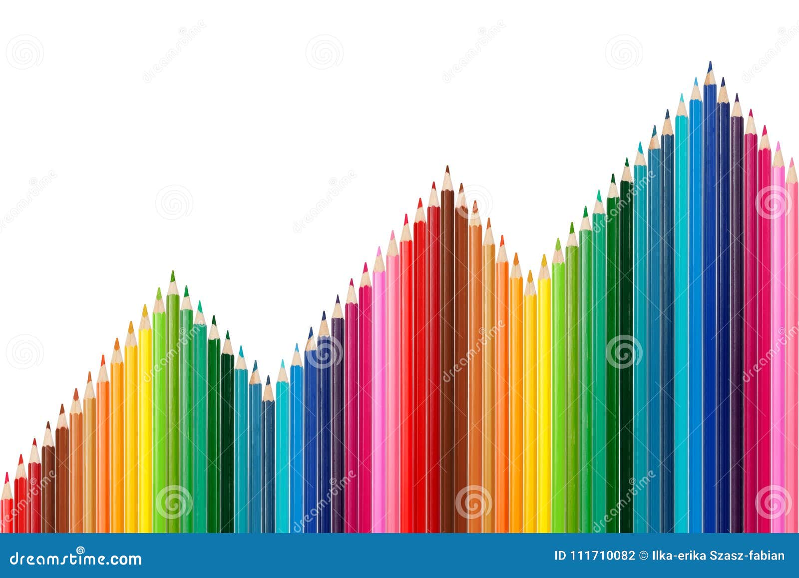 Color Palette Made of Colorful Pencils Stock Illustration ...