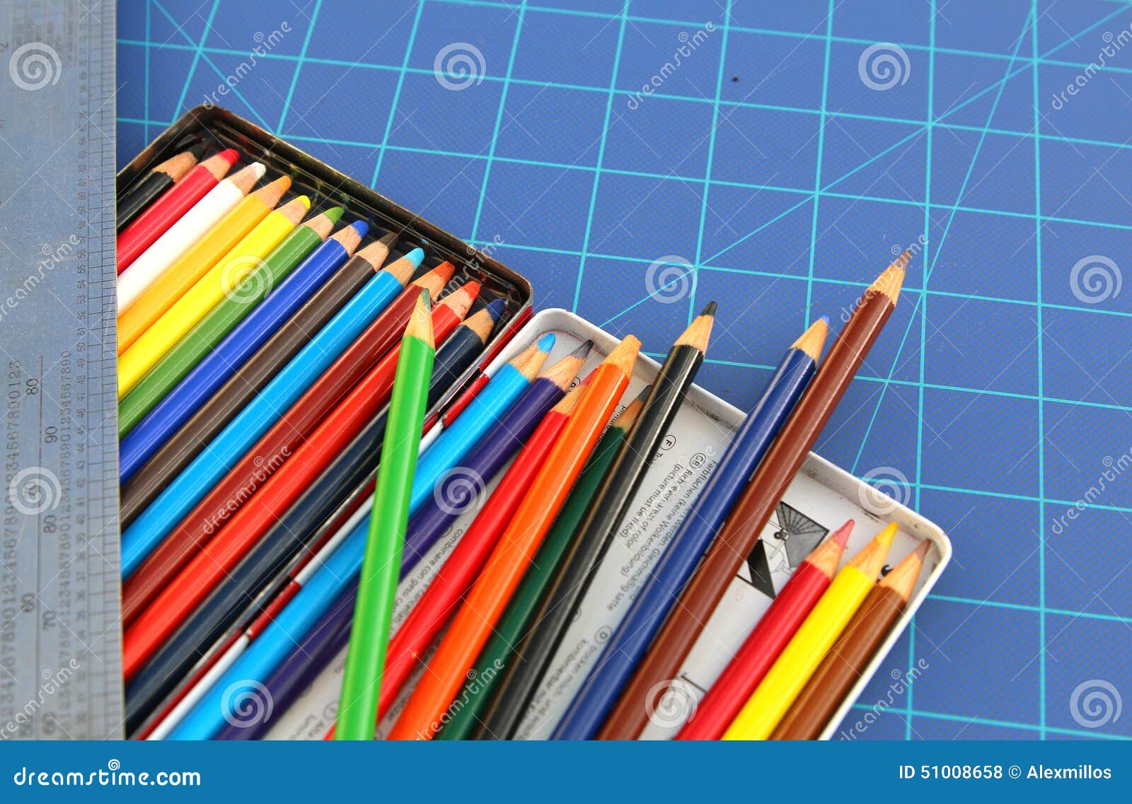Color Palette Over a Blueprint Stock Photo - Image of plan, build: 51008658