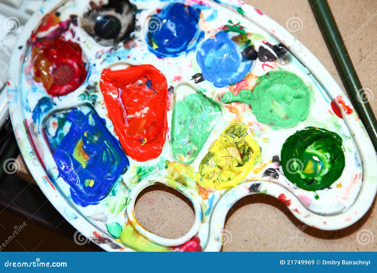 Color palette of paint stock image. Image of green, colorful - 21749969