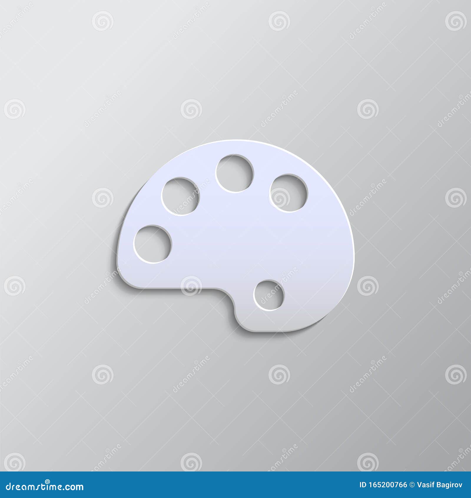 Color Palette Paper Style, Vector Icon. Grey Color Vector Background ...