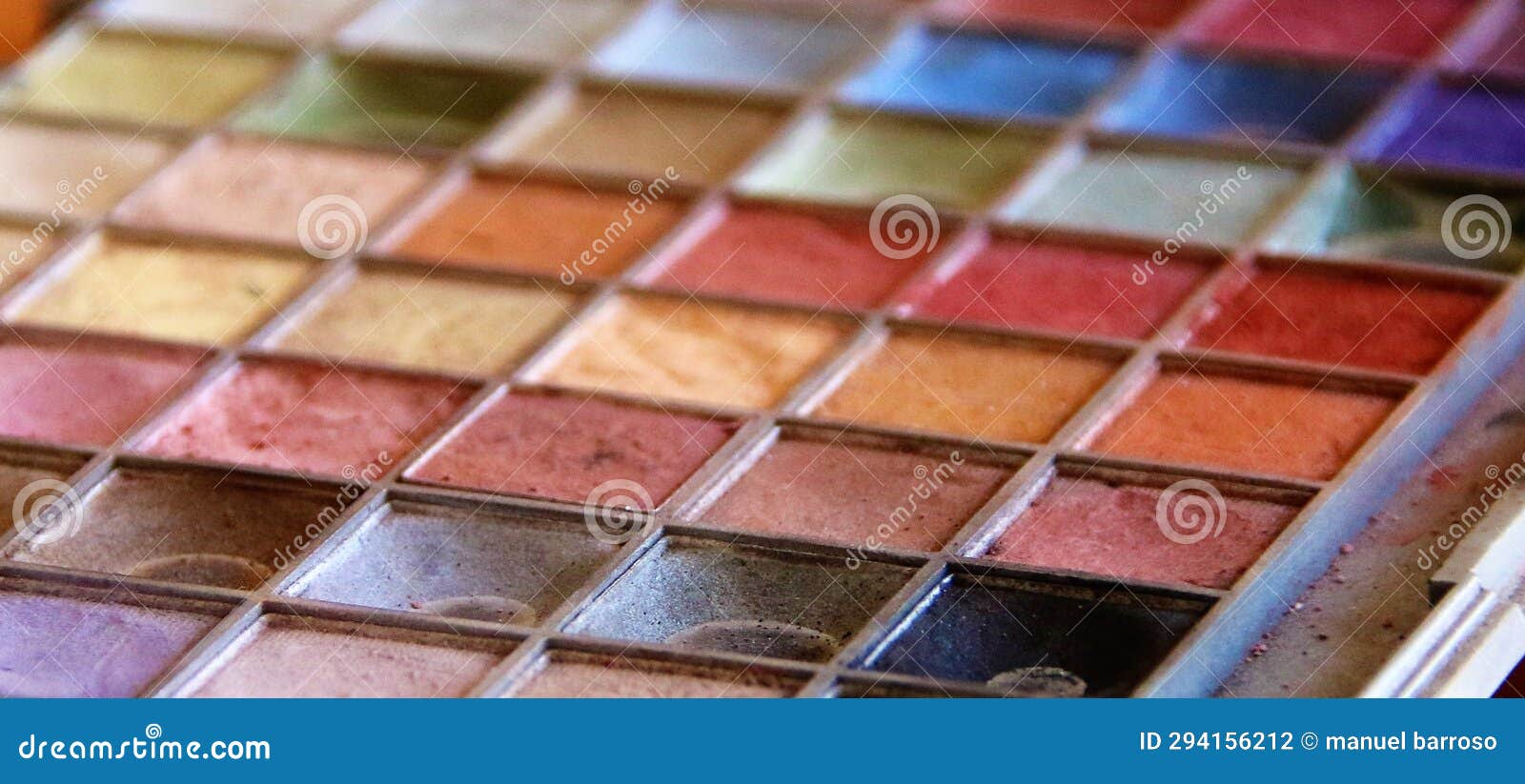 Color Palette for Professional Makeup. Stock Photo - Image of organ ...