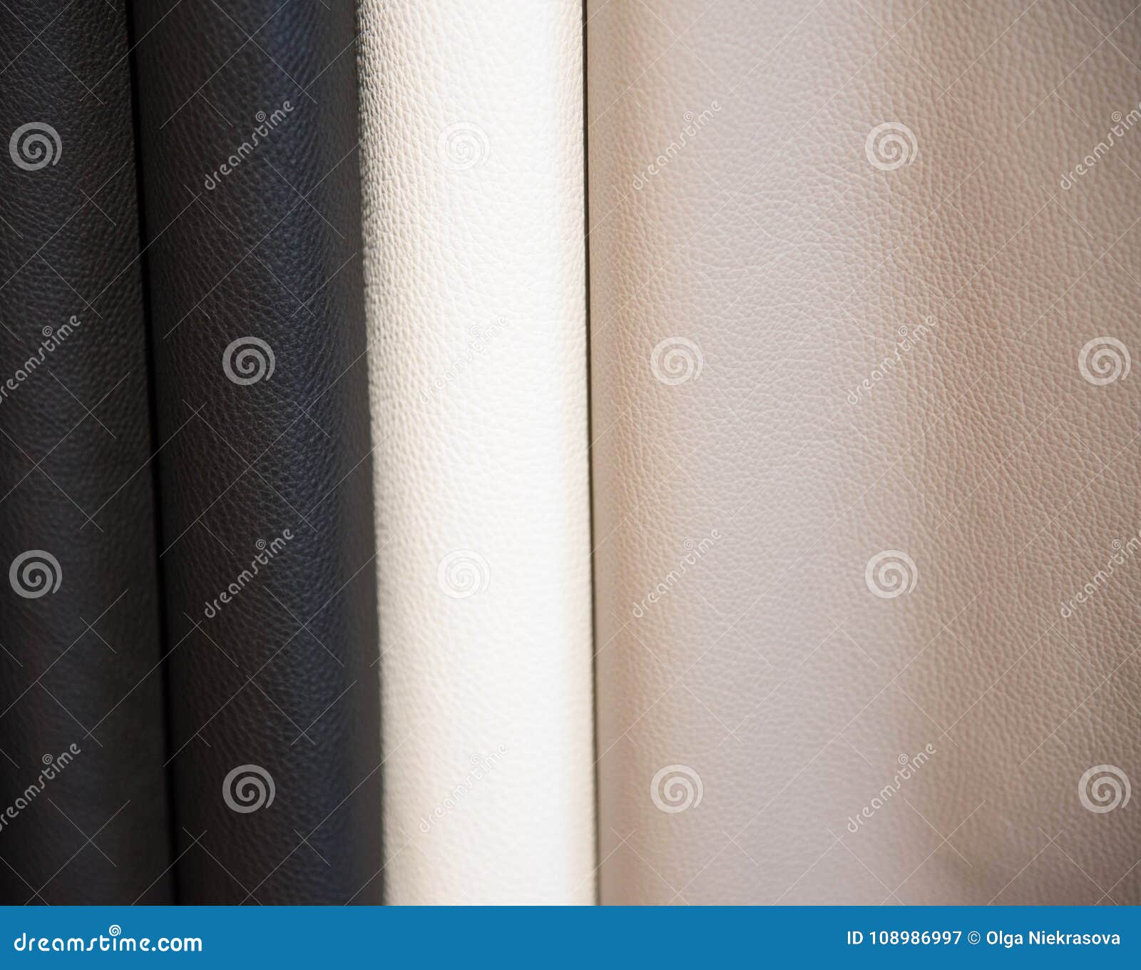Color Palette Sample of Leather Material. Stock Image - Image of ...