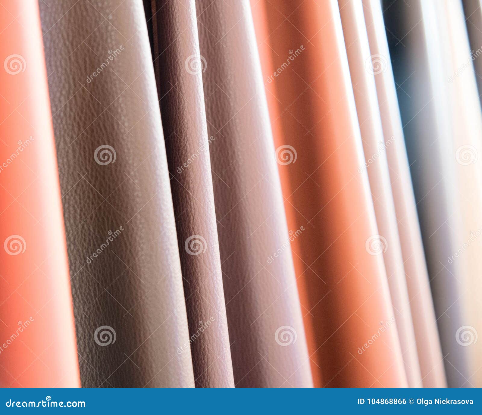 Color Palette Sample of Leather Material. Stock Photo - Image of ...