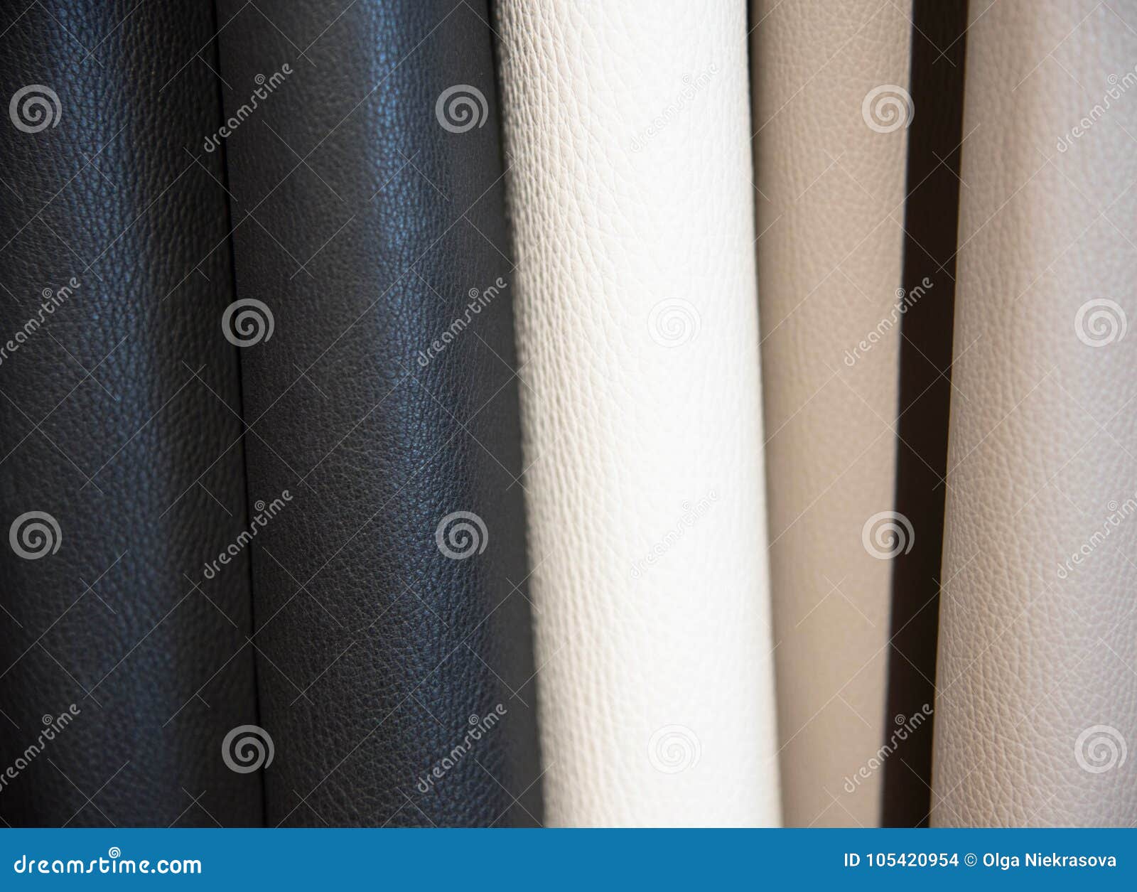 Color Palette Sample of Leather Material. Stock Photo - Image of ...