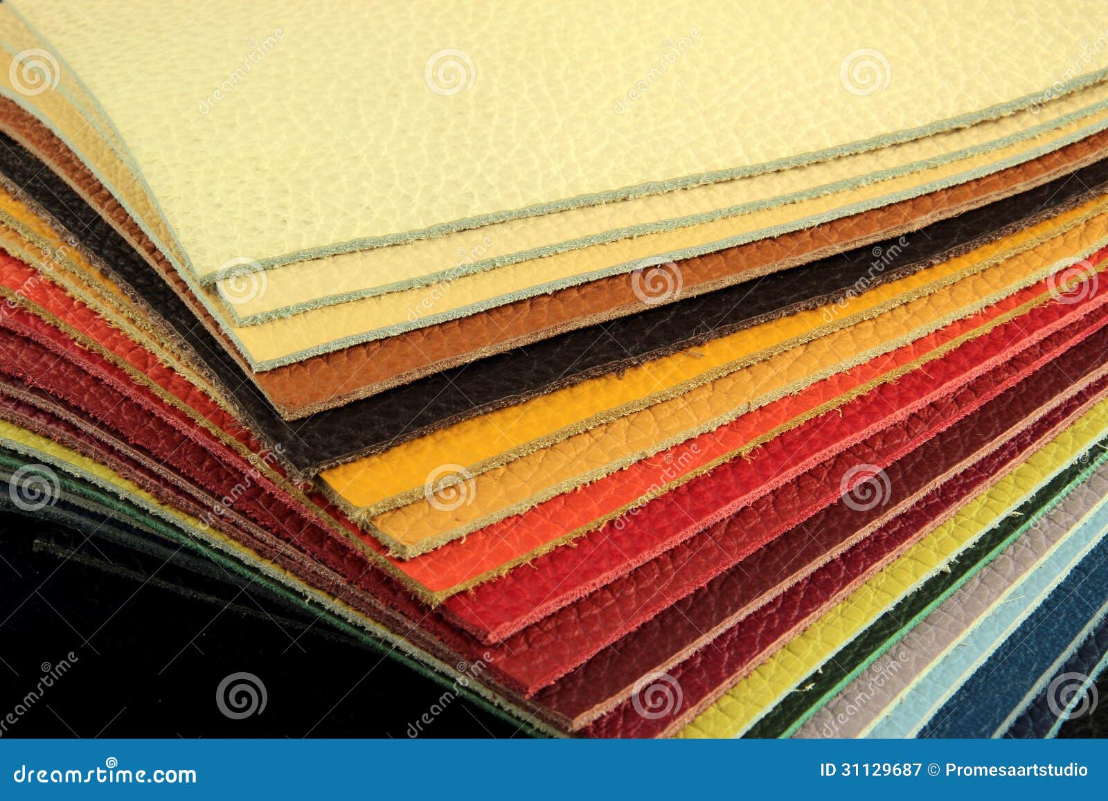 Color Palette Sample Picker of Leather Material Stock Image - Image of ...