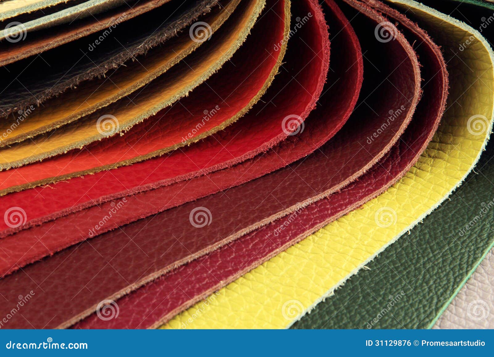 Color Palette Sample Picker of Leather Material Stock Photo - Image of ...